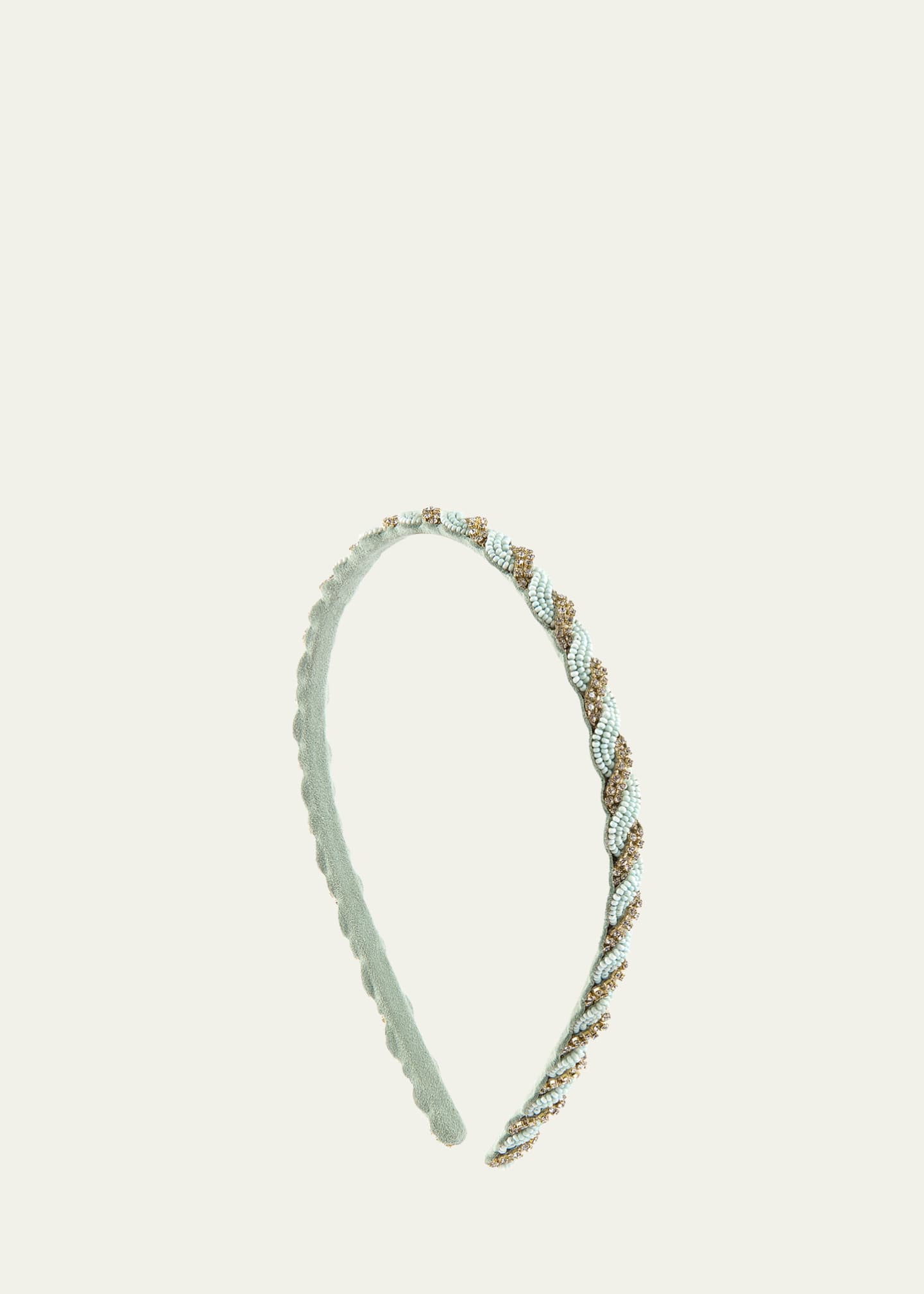 Deepa Gurnani Dita Beaded Glass Headband - Bergdorf Goodman