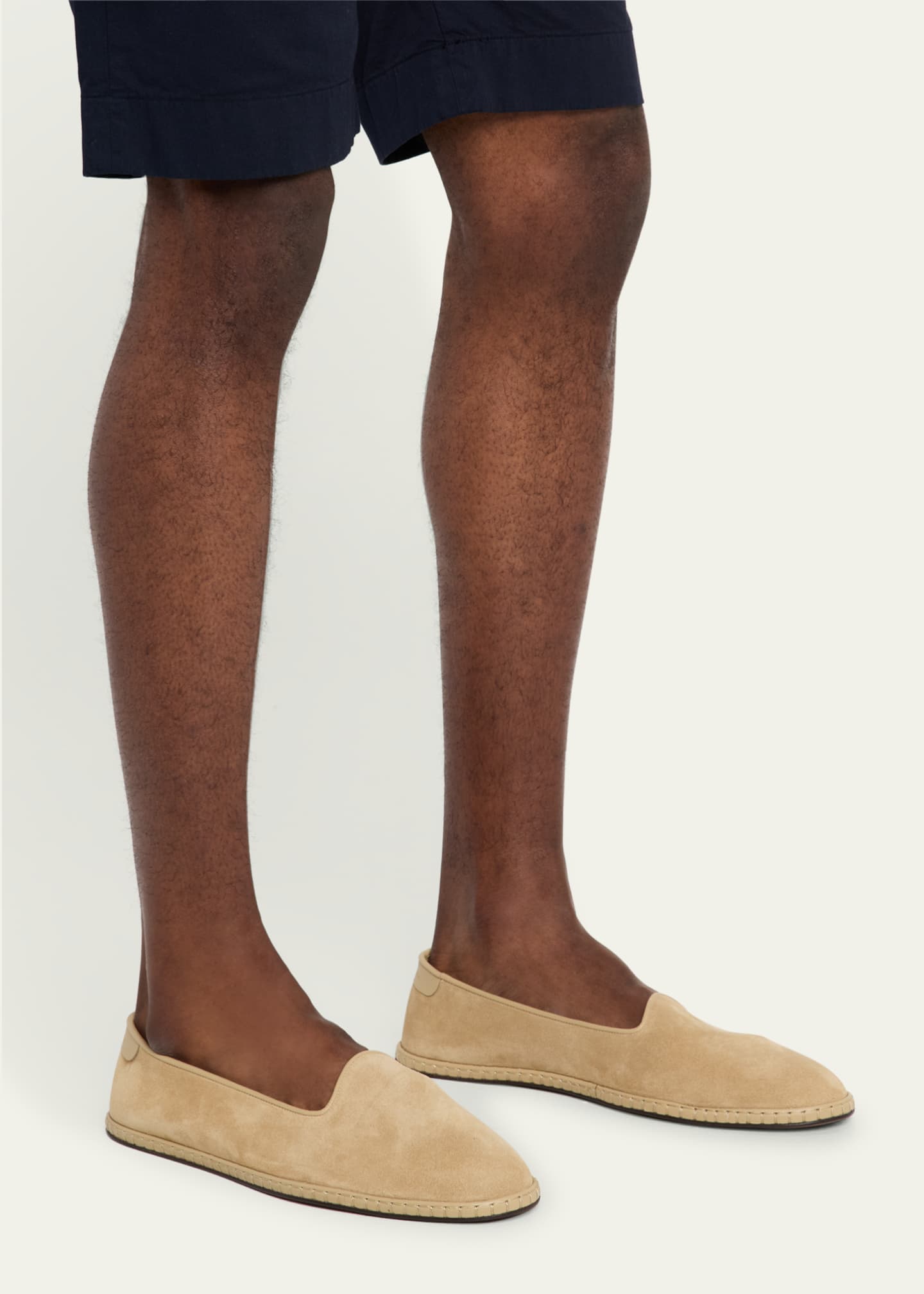 Ralph Lauren Purple Label Men's Connel Suede Slippers - Bergdorf Goodman