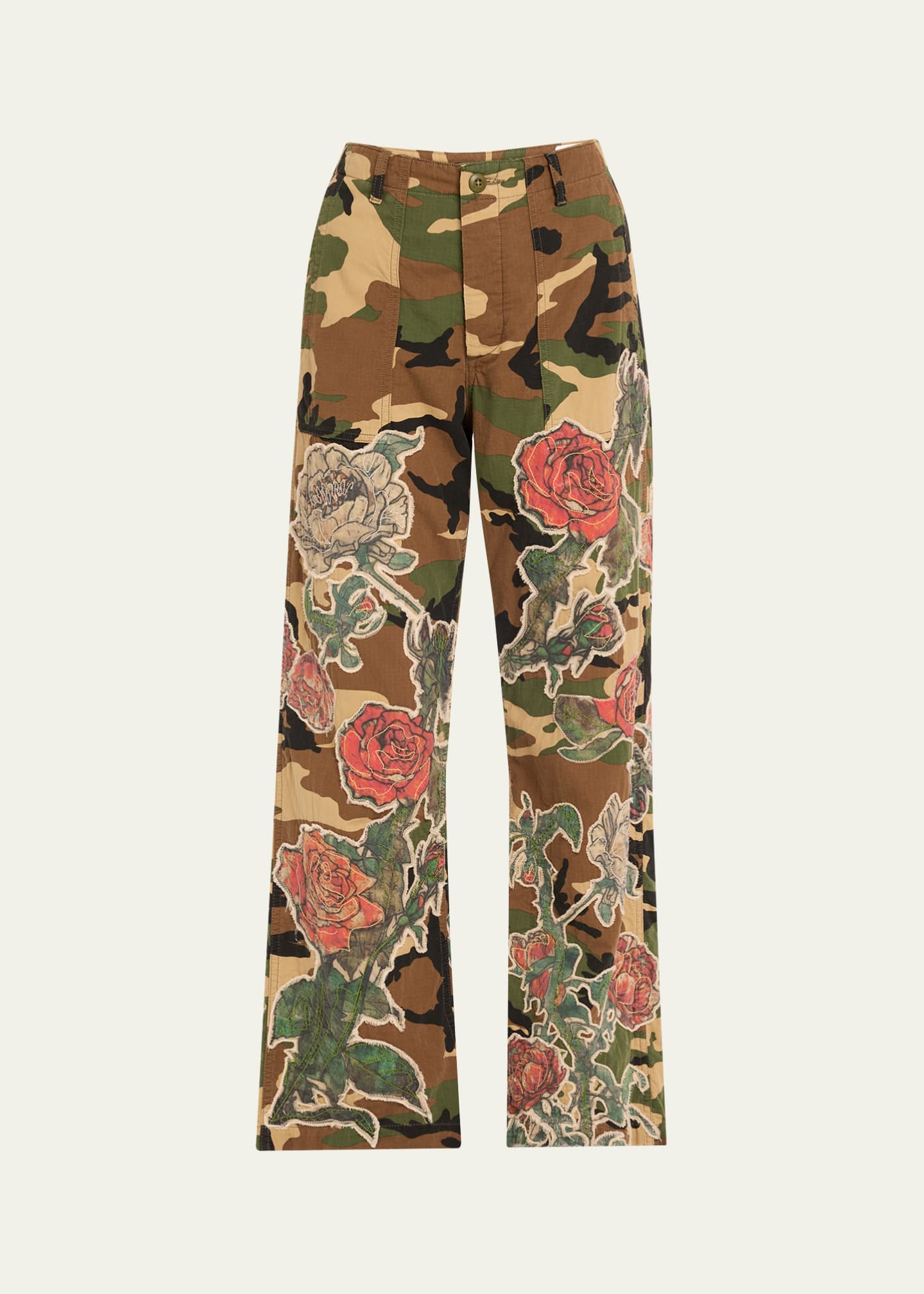 R13 Camo Patchwork Utility Pants - Bergdorf Goodman
