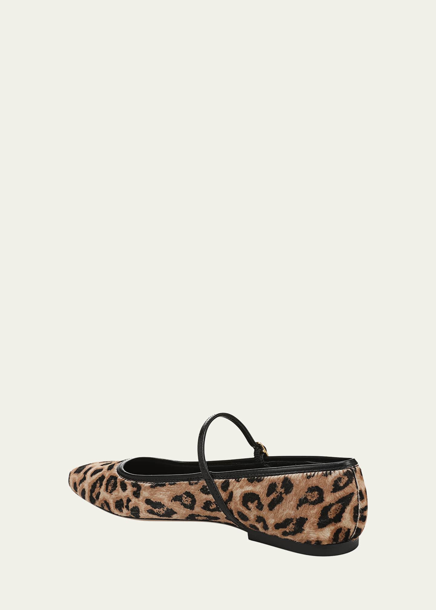 Veronica Beard Ellie Leopard-Print Mary Jane Ballet Flats - Bergdorf ...