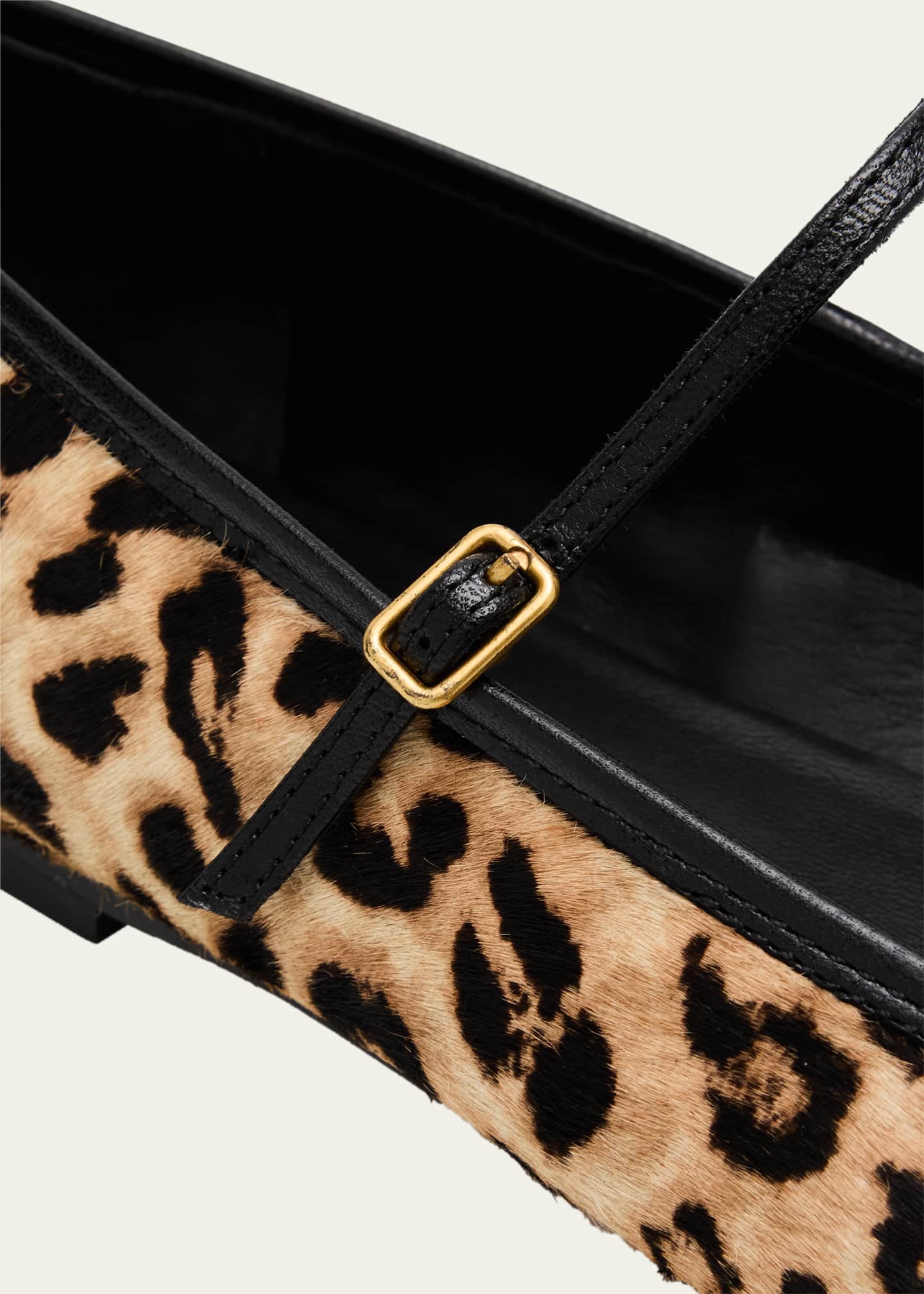 Veronica Beard Ellie Leopard-Print Mary Jane Ballet Flats - Bergdorf ...