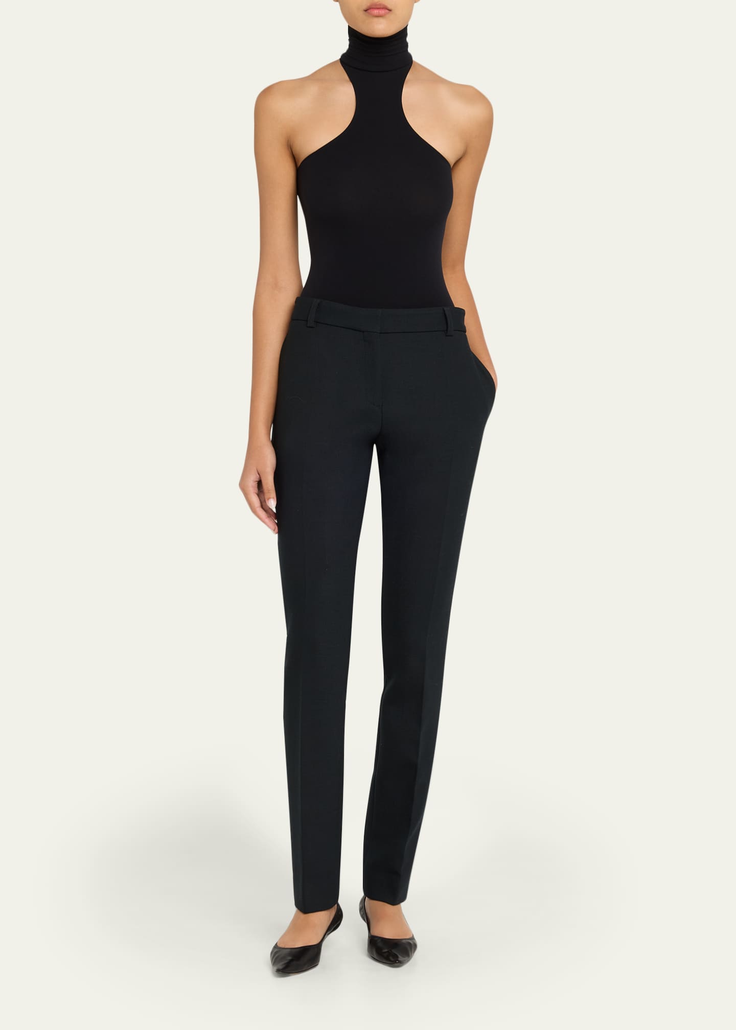 Commando Ballet Racer Turtleneck Microfiber Bodysuit - Bergdorf Goodman