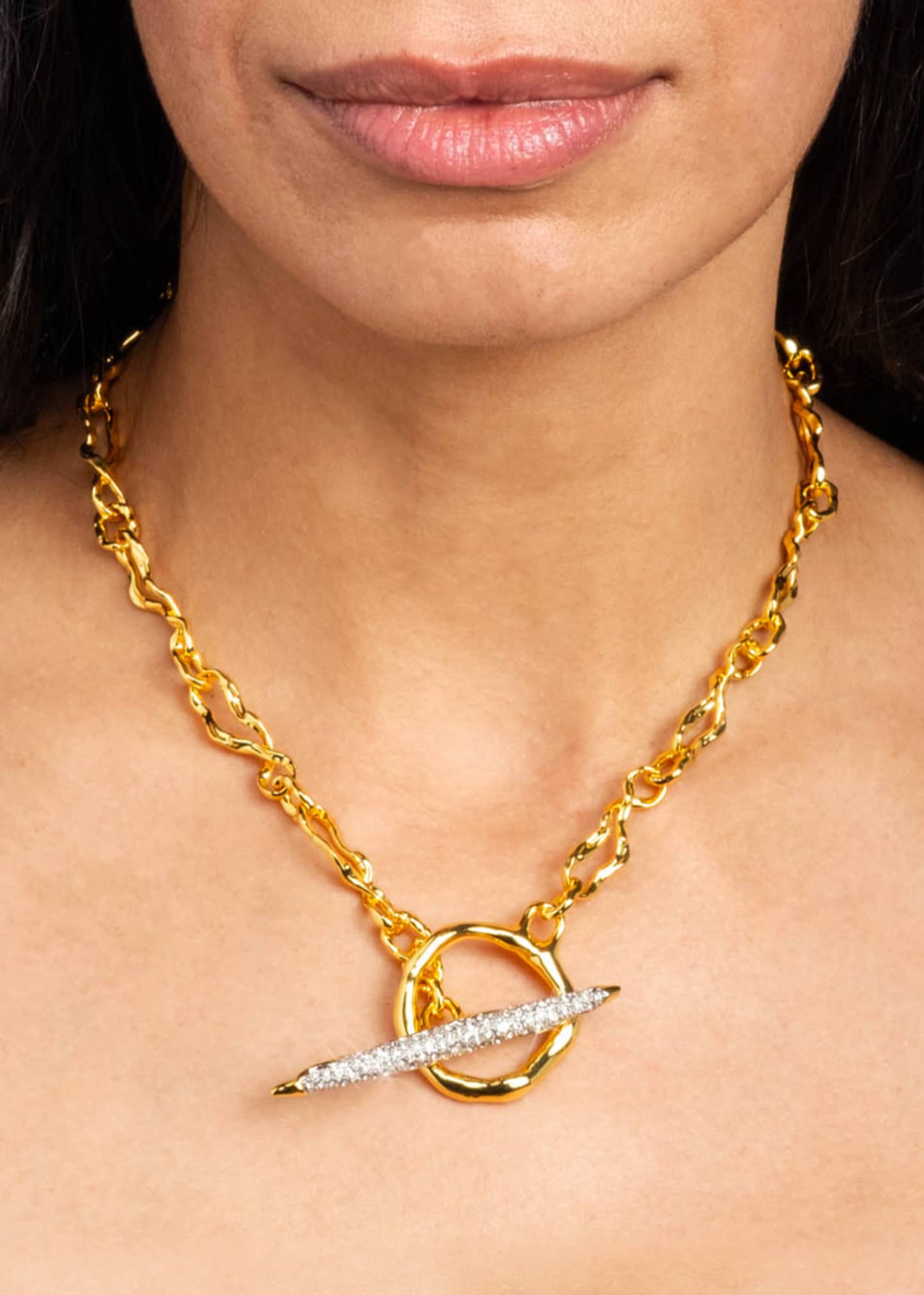 Alexis Bittar Solanales Crystal Infinity Link Necklace - Bergdorf Goodman