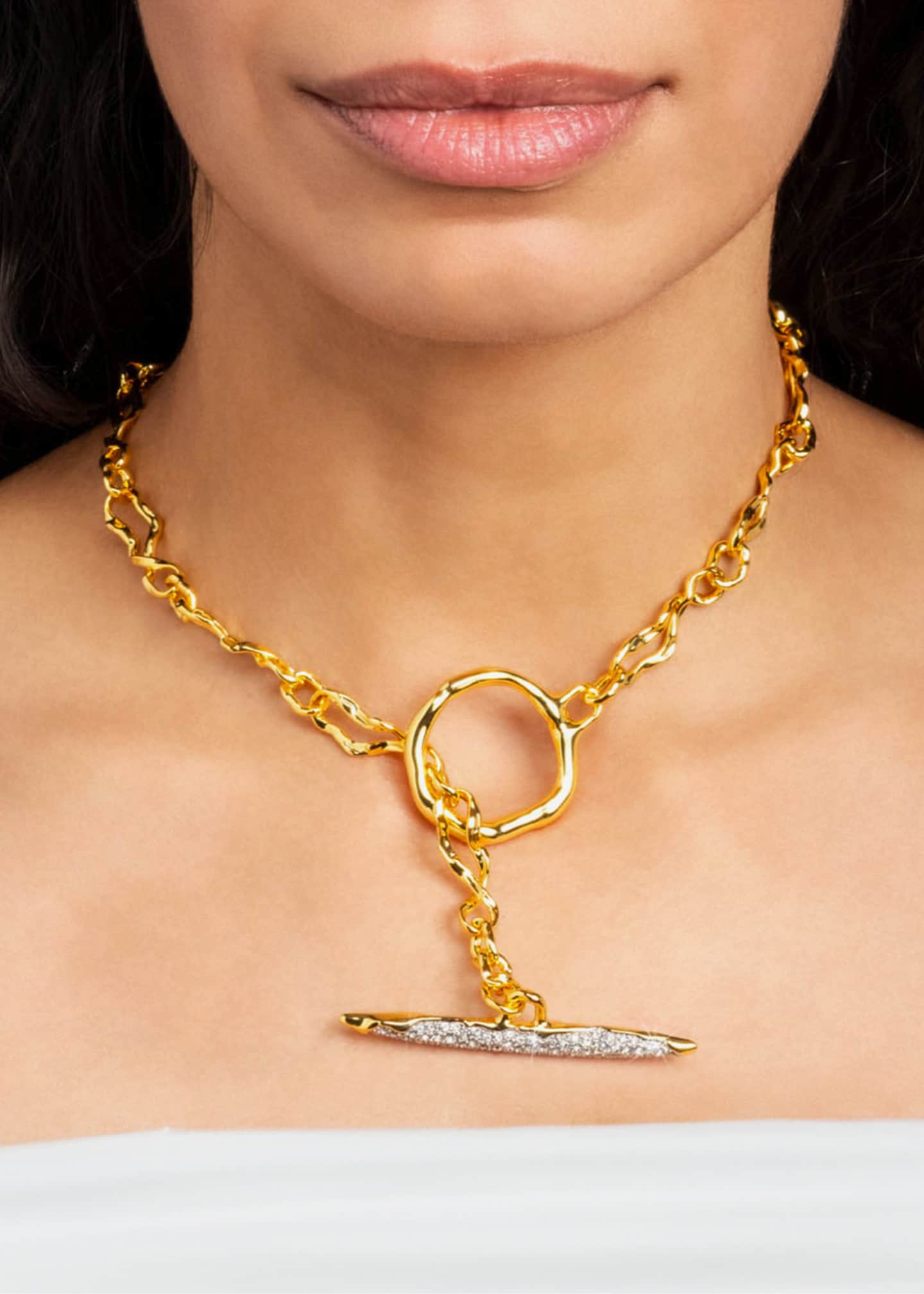 Alexis Bittar Solanales Crystal Infinity Link Necklace - Bergdorf Goodman