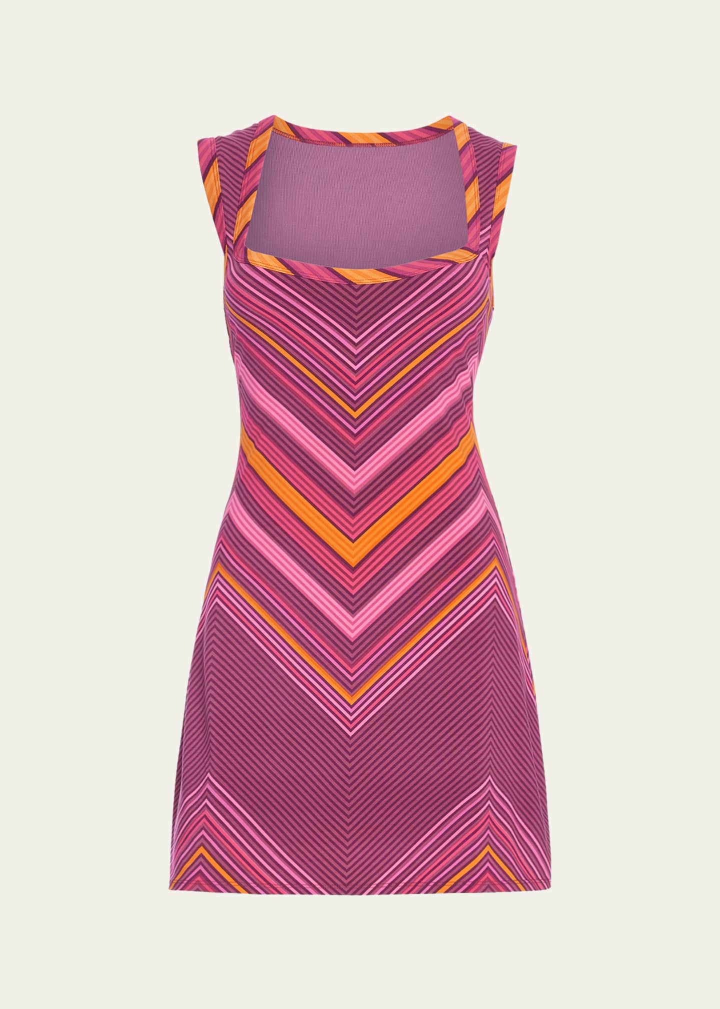 Ramy Brook Roberta Chevron Mini Dress - Bergdorf Goodman