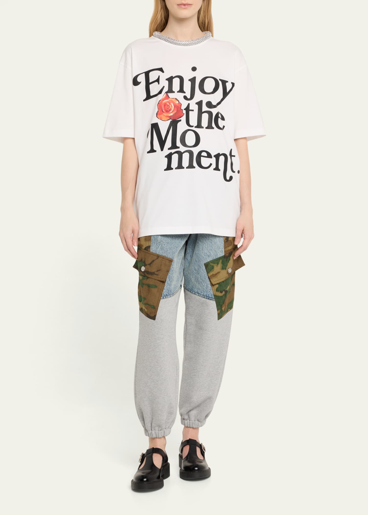 3.1 Phillip Lim Embellished Enjoy The Moment Tee - Bergdorf Goodman