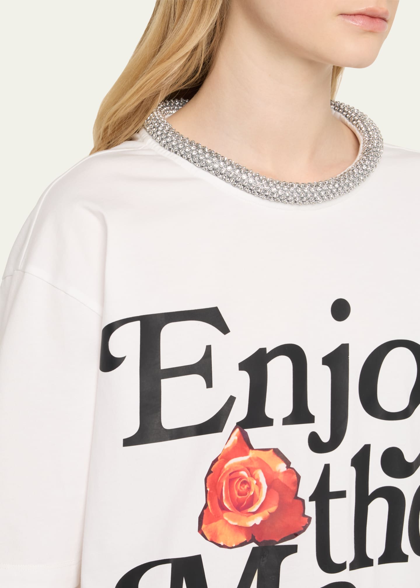 3.1 Phillip Lim Embellished Enjoy The Moment Tee - Bergdorf Goodman
