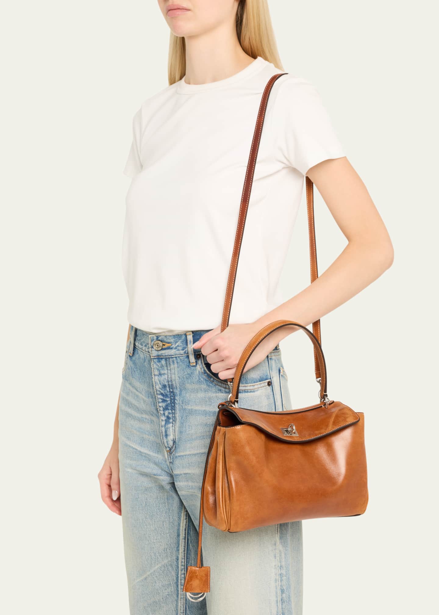 Balenciaga Rodeo Small Leather Top-Handle Bag - Bergdorf Goodman
