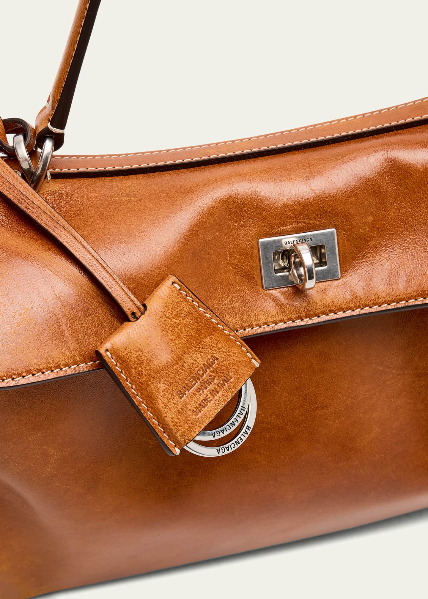 Balenciaga Rodeo Small Leather Top-Handle Bag - Bergdorf Goodman