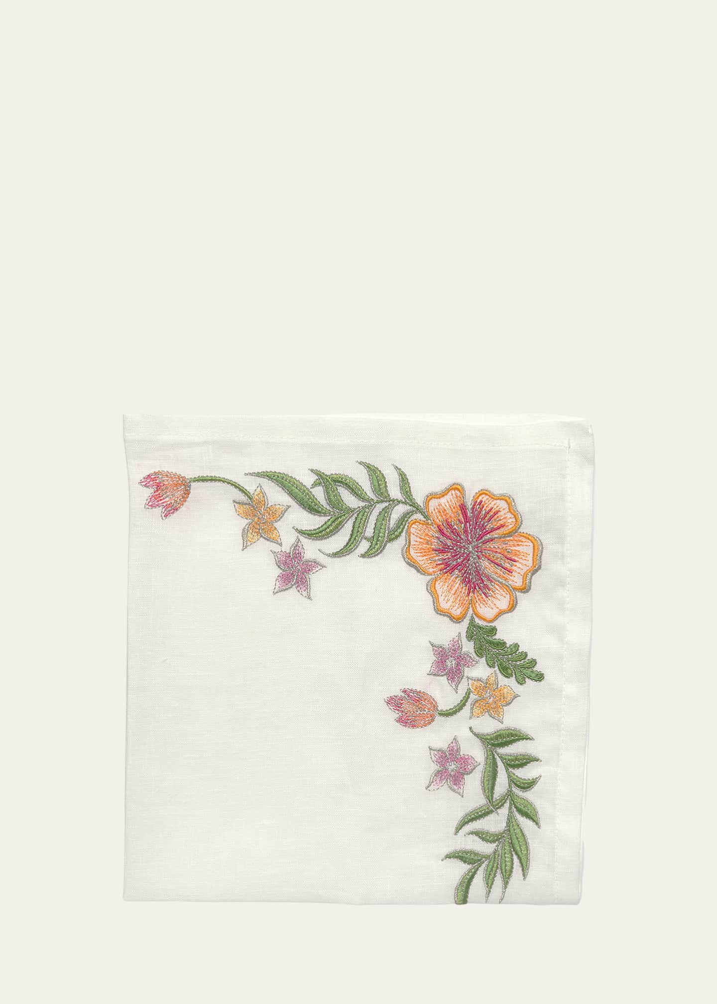 Kim Seybert Eden Embroidered Napkin - Bergdorf Goodman