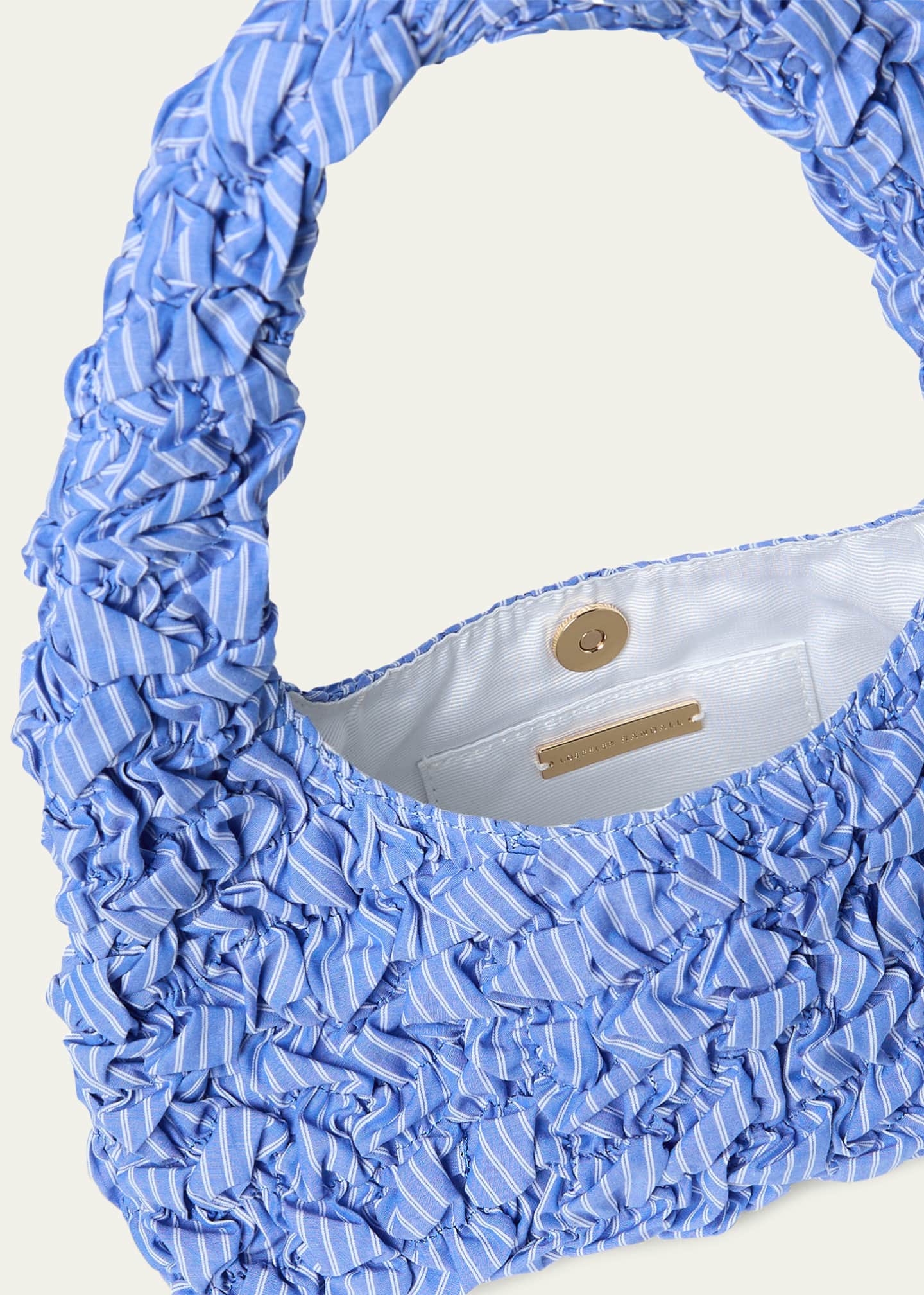 Loeffler Randall Mini Smocked Stripe Shoulder Bag - Bergdorf Goodman