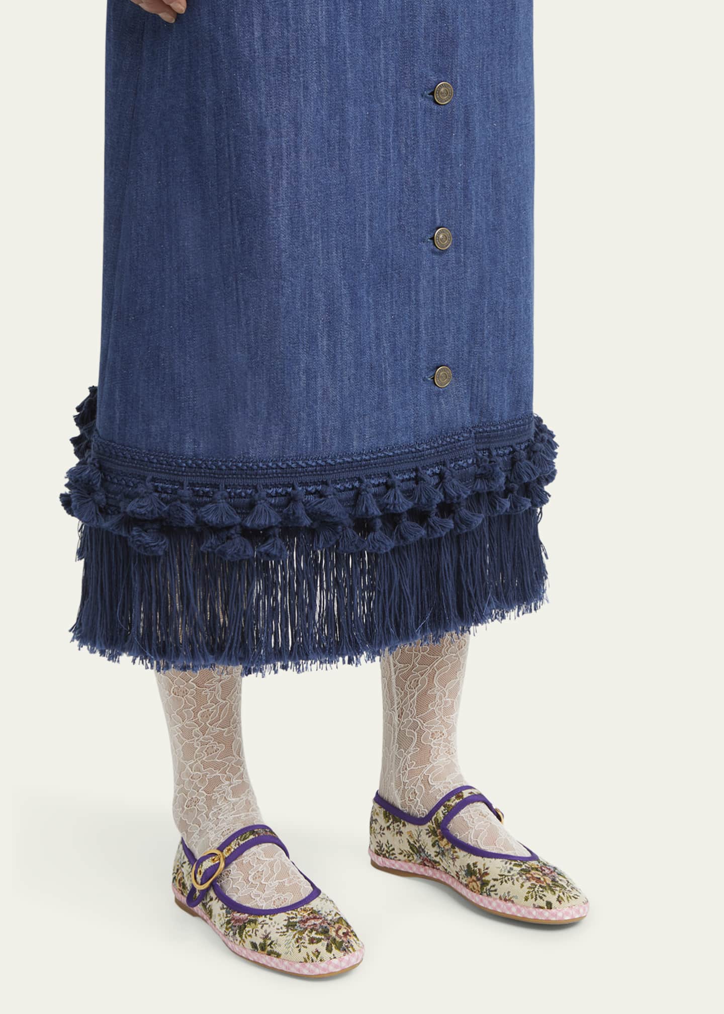 Valentino Garavani Endouce Brocade Floral Ballet Flats - Bergdorf Goodman