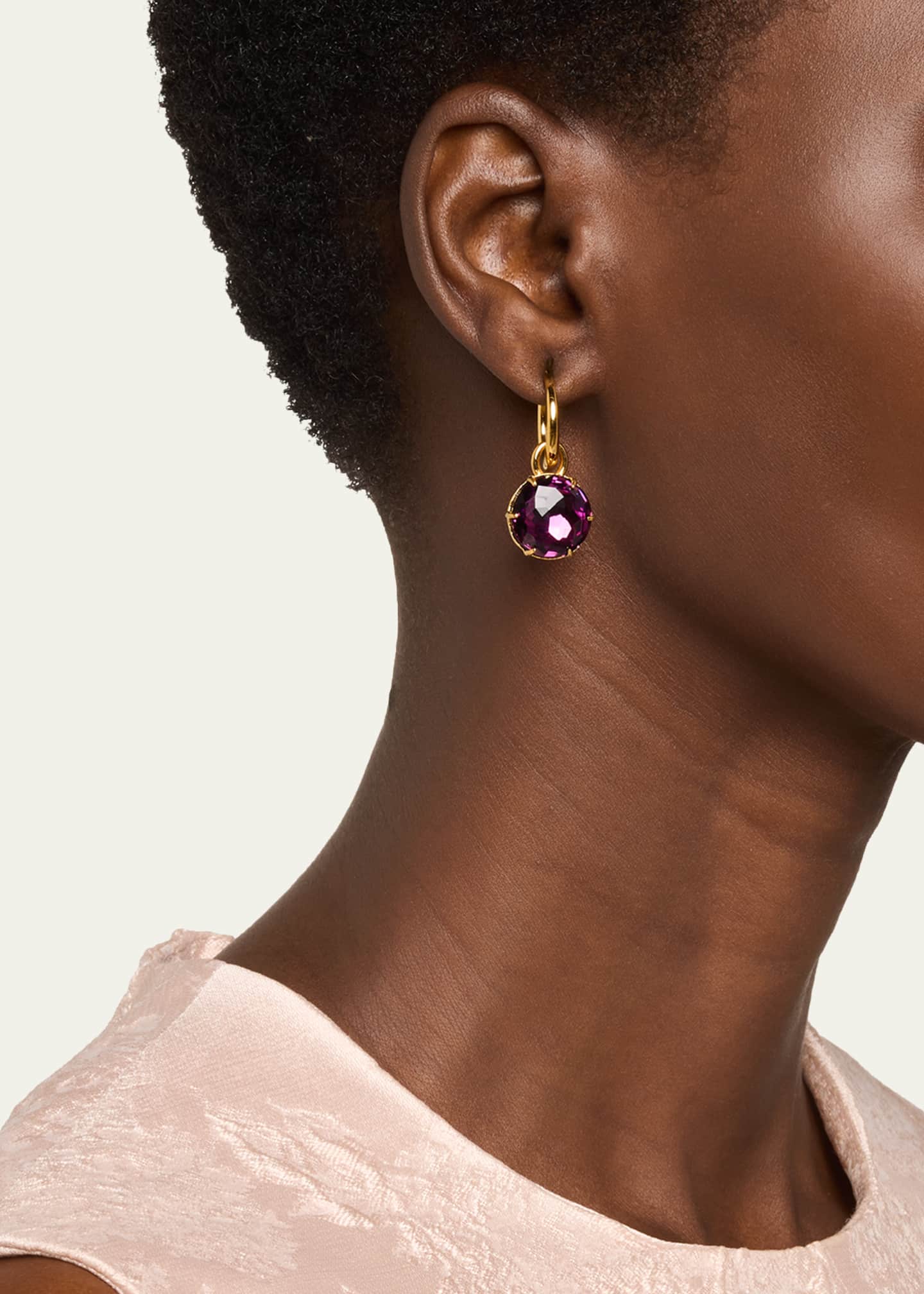 Oscar de la Renta Crystal Mini Hoop Earrings - Bergdorf Goodman