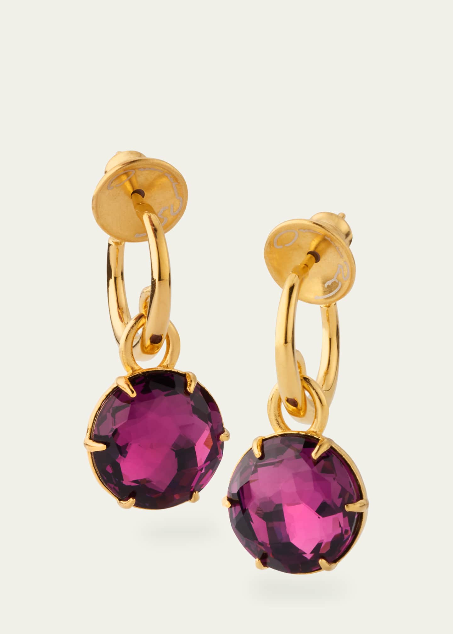 Oscar de la Renta Crystal Mini Hoop Earrings - Bergdorf Goodman