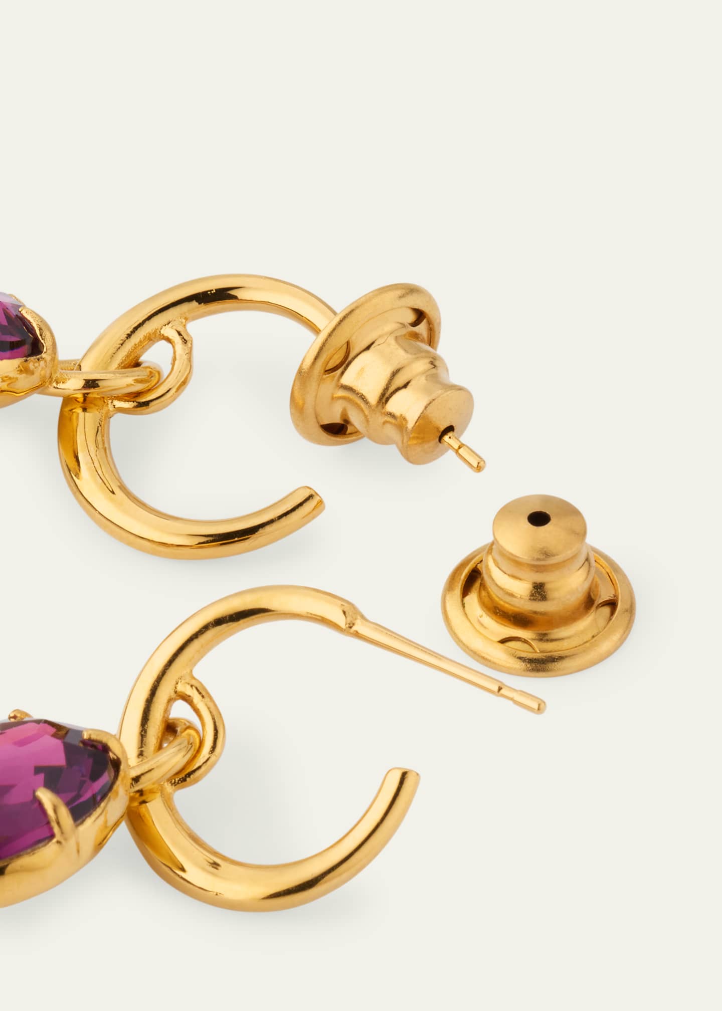 Oscar de la Renta Crystal Mini Hoop Earrings - Bergdorf Goodman