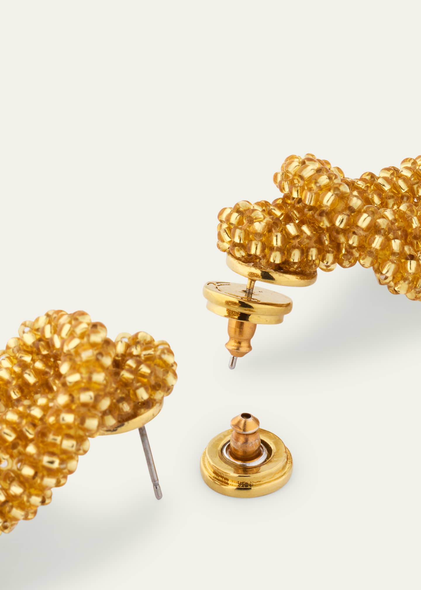 Oscar de la Renta Beaded Knot Earrings - Bergdorf Goodman