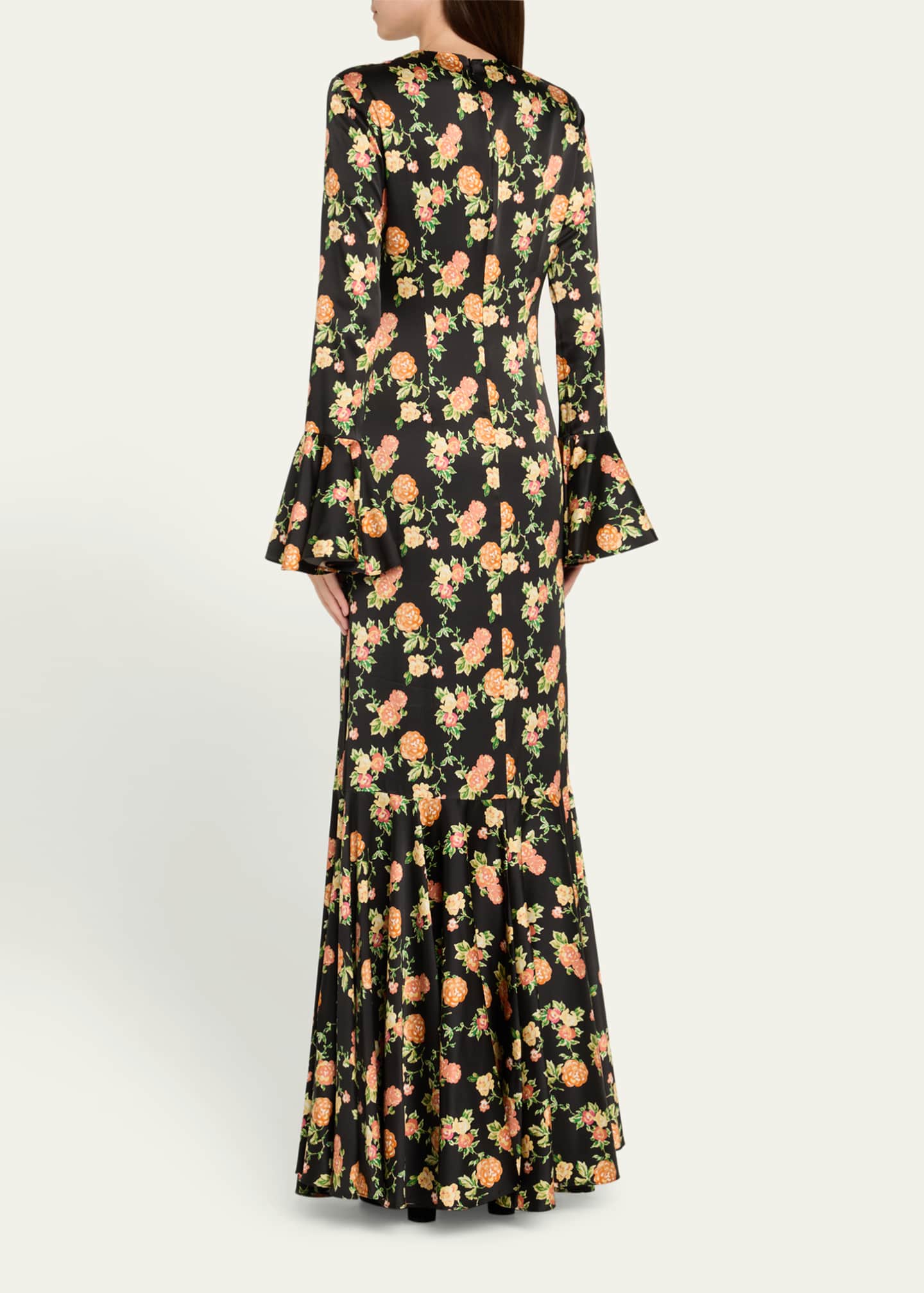 Caroline Constas Allonia Floral Silk Gown - Bergdorf Goodman