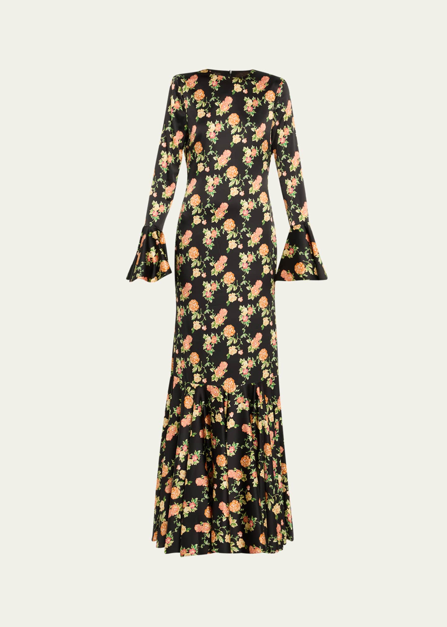 Caroline Constas Allonia Floral Silk Gown - Bergdorf Goodman