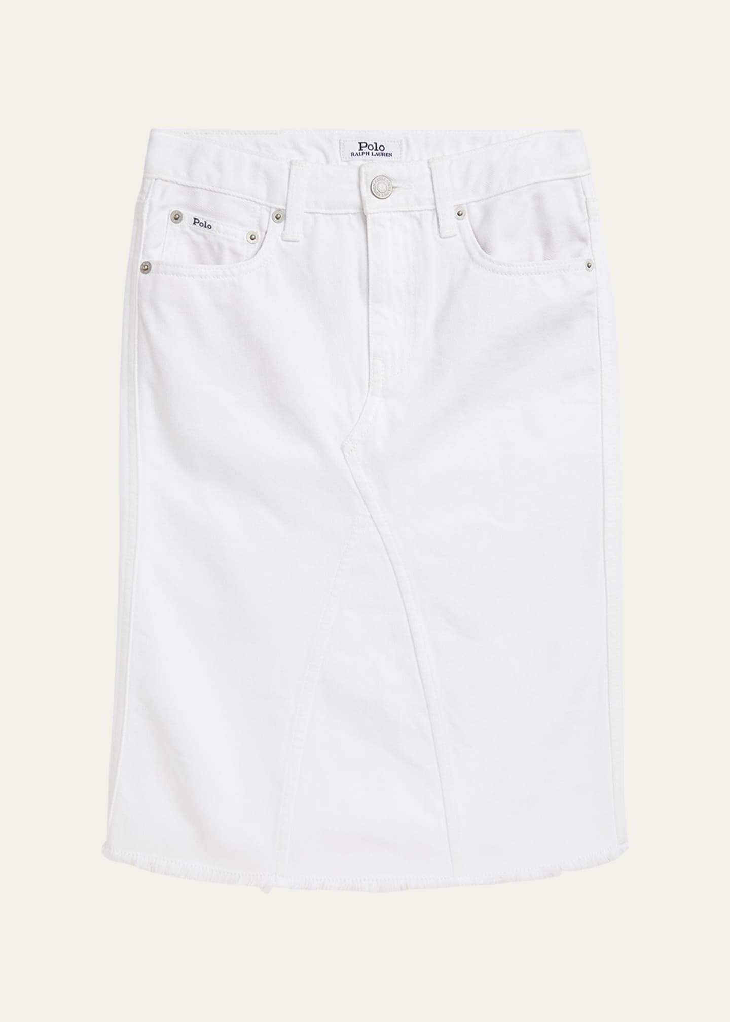 Ralph Lauren Childrenswear Girl's Denim Mini Skirt, Size 7-12 ...