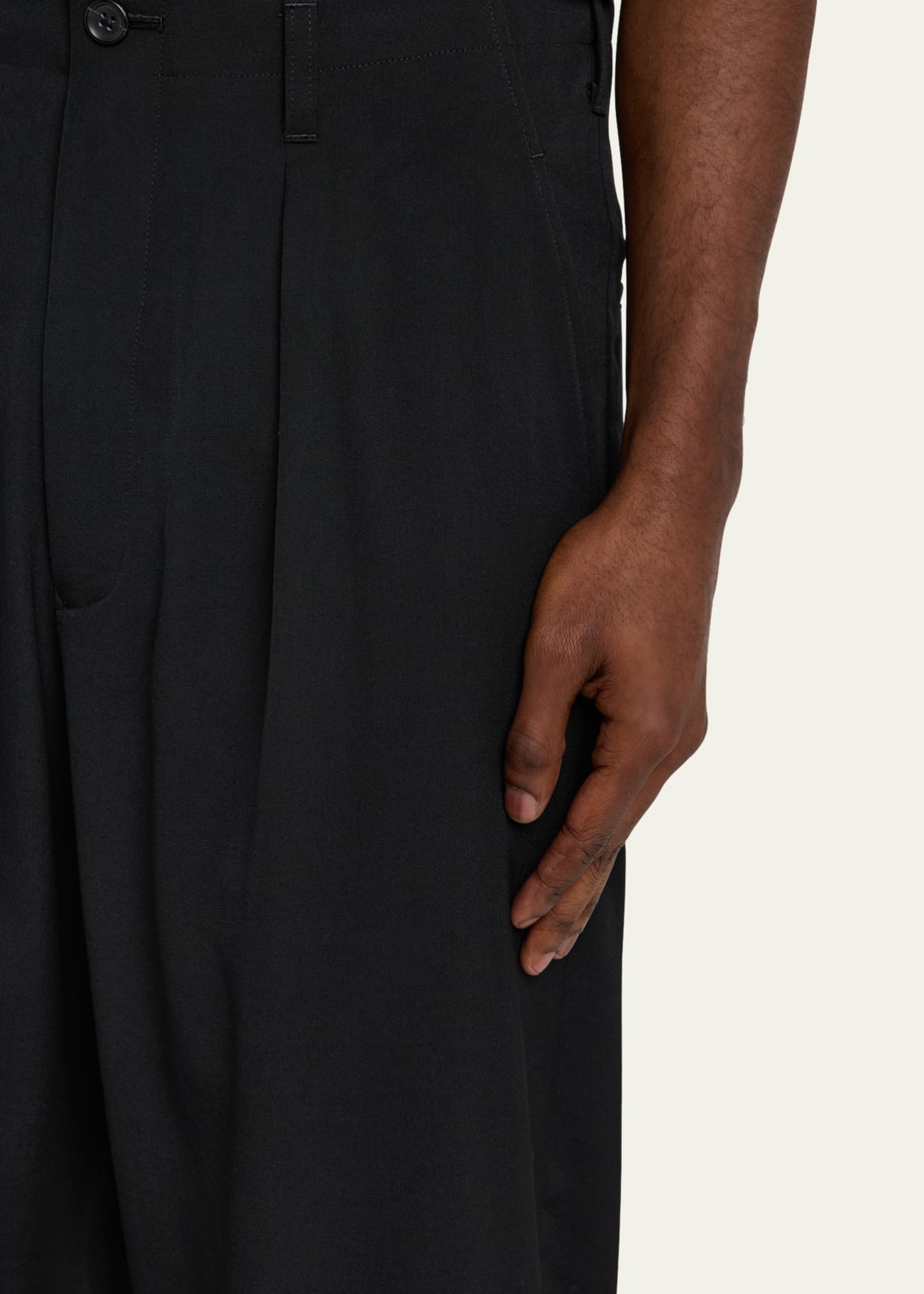 Yohji Yamamoto Men's Gabardine Coin-Pocket Pants - Bergdorf Goodman