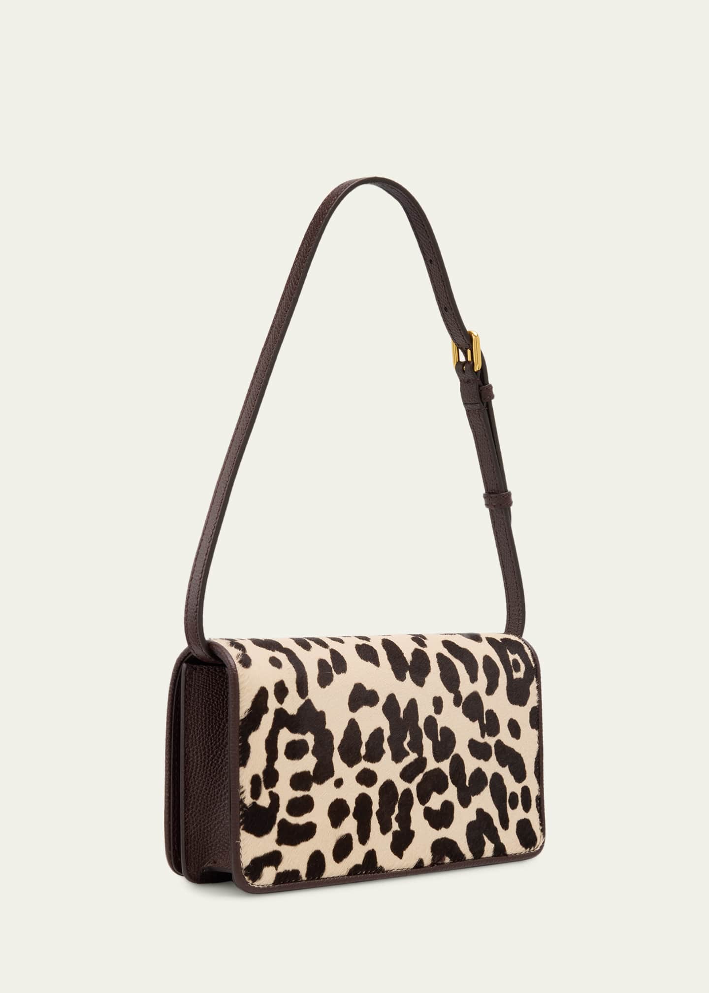 Valentino Garavani VLogo Mini Leopard-Print Calf Hair Shoulder Bag ...