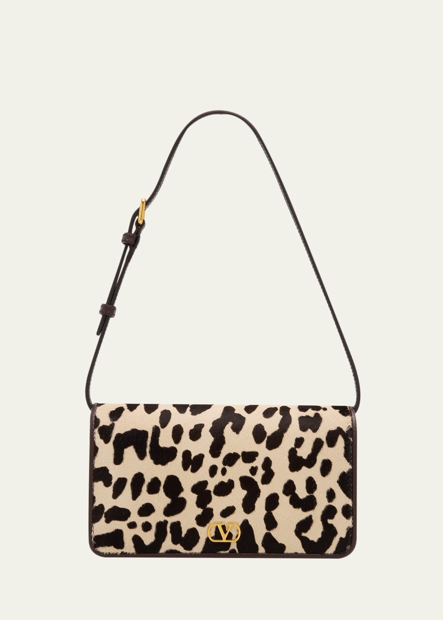 Valentino Garavani VLogo Mini Leopard-Print Calf Hair Shoulder Bag ...