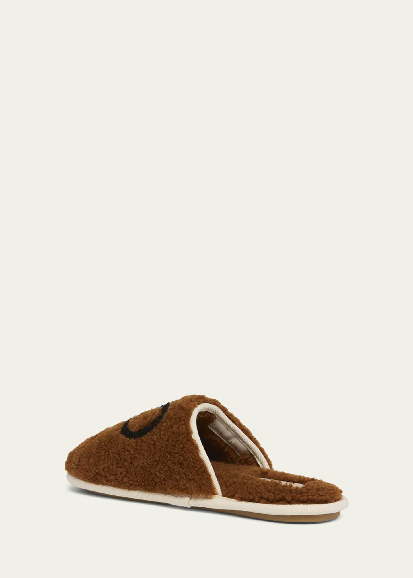 Valentino Garavani Men's Chambre Shearling VLogo Slippers - Bergdorf ...