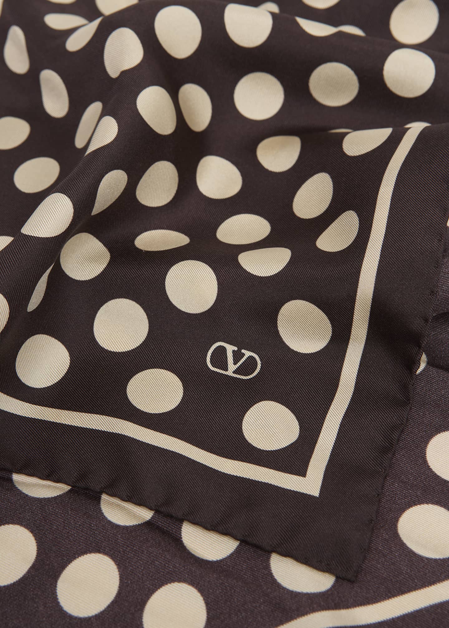 Valentino Garavani Men's Polka Dot Foulard Silk Pocket Square ...