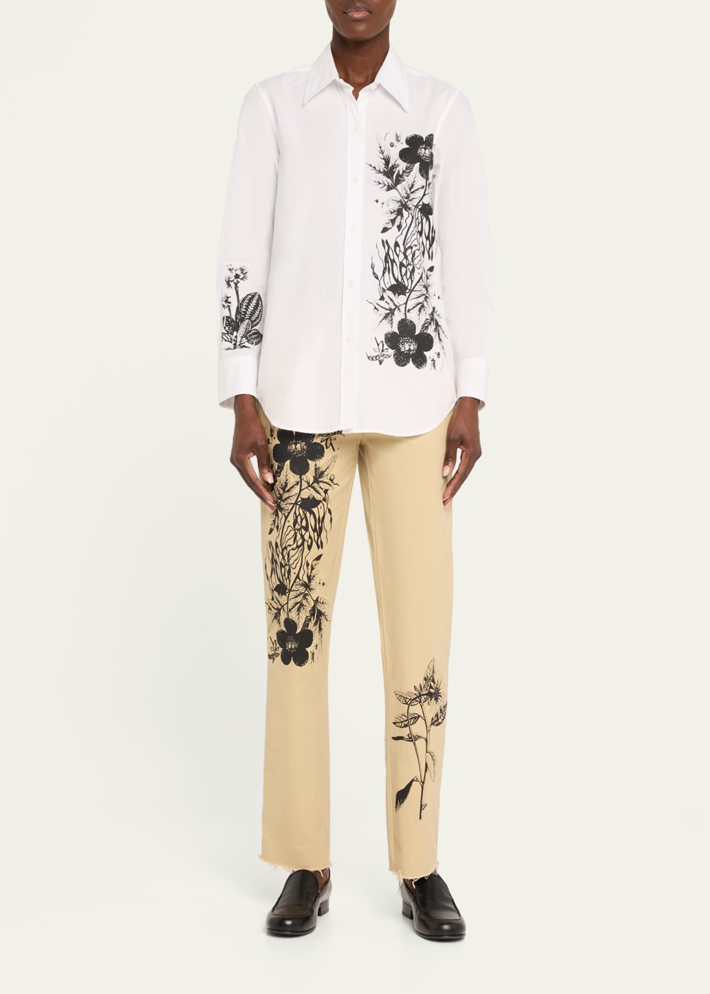 Libertine Goth Botanical Chino Pants - Bergdorf Goodman