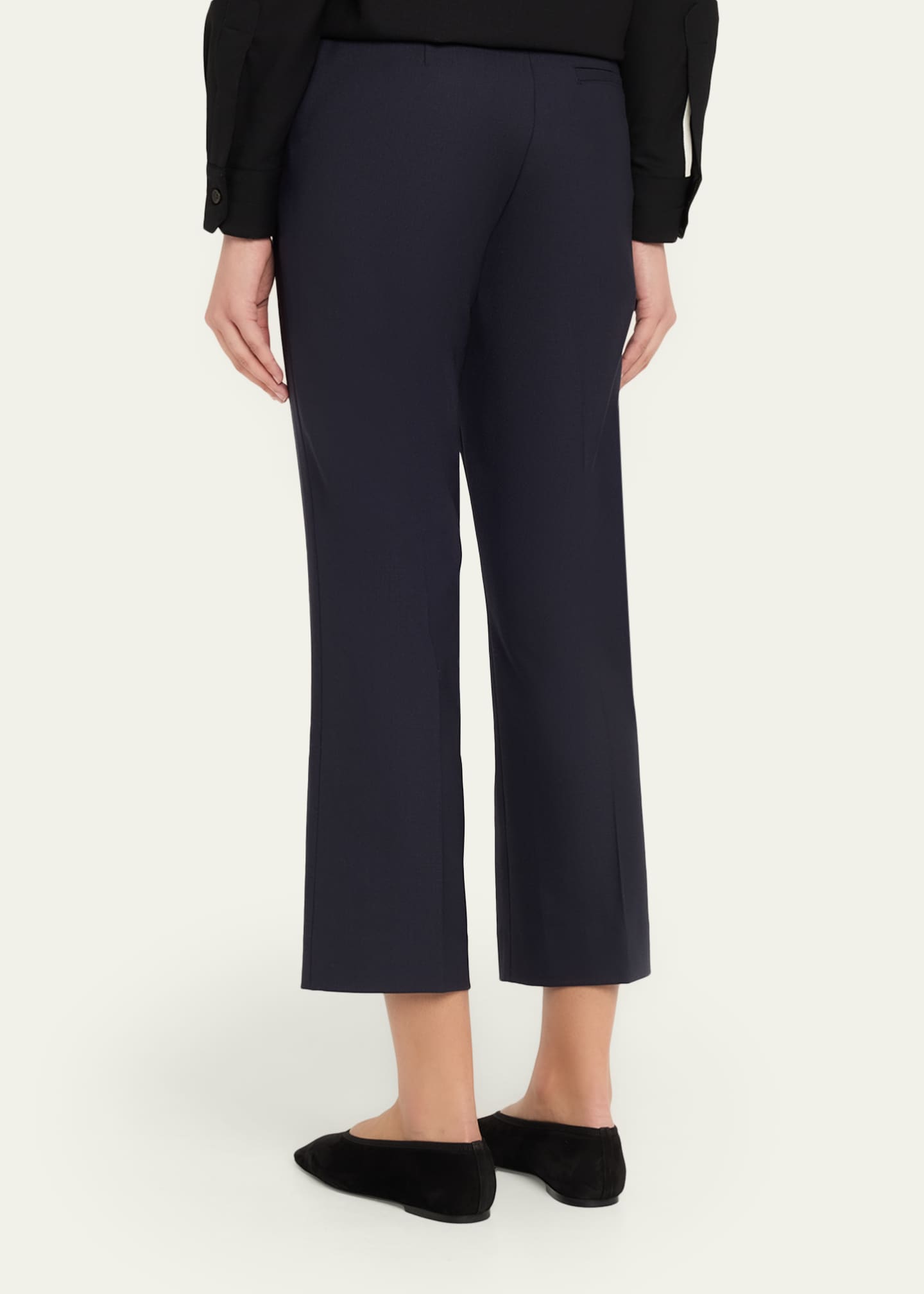 MARIA MCMANUS High-Rise Straight-Leg Crop Trousers - Bergdorf Goodman