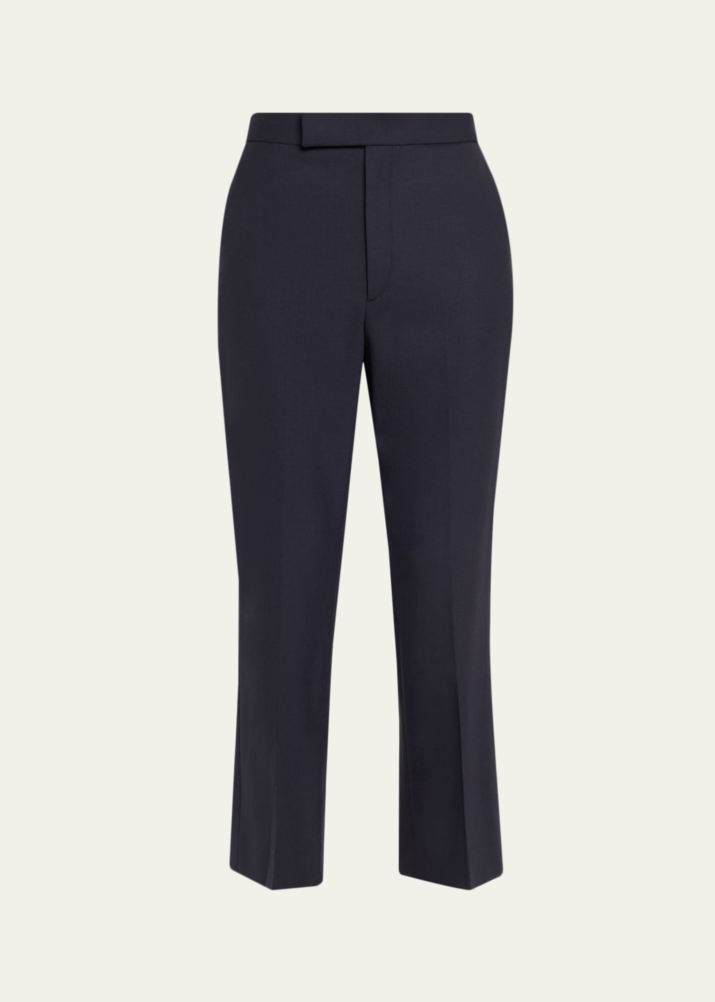 MARIA MCMANUS High-Rise Straight-Leg Crop Trousers - Bergdorf Goodman