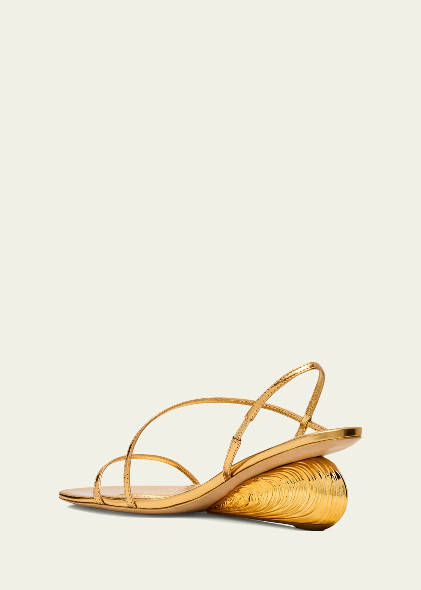 SIMKHAI Bridget Metallic Wedge Strappy Sandals - Bergdorf Goodman
