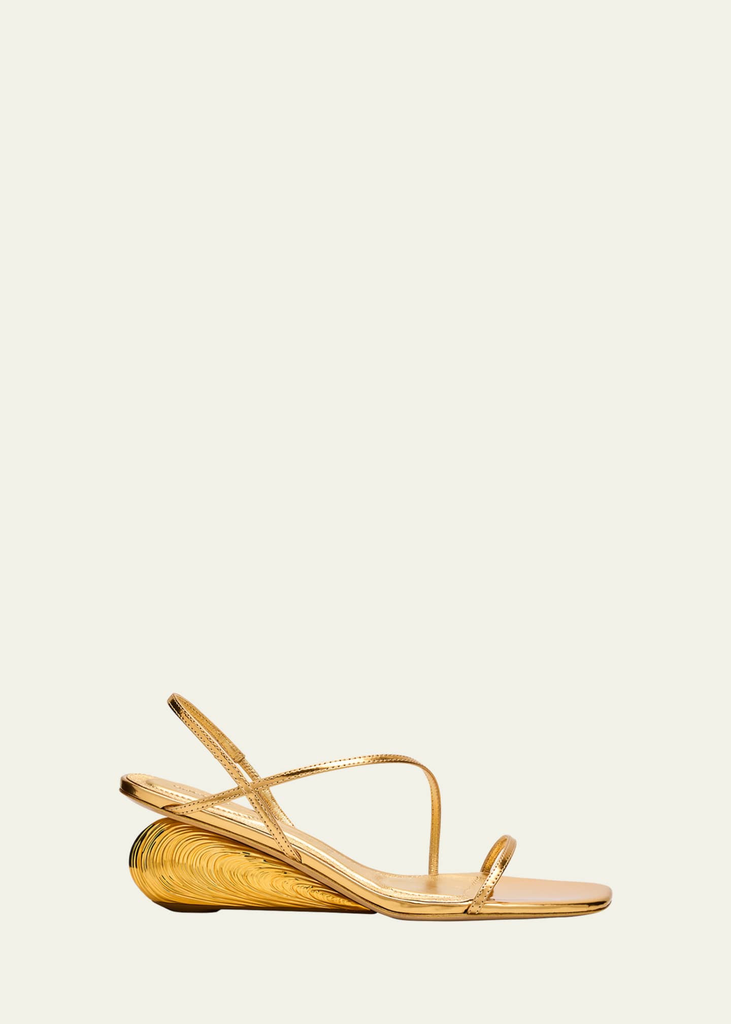 SIMKHAI Bridget Metallic Wedge Strappy Sandals - Bergdorf Goodman