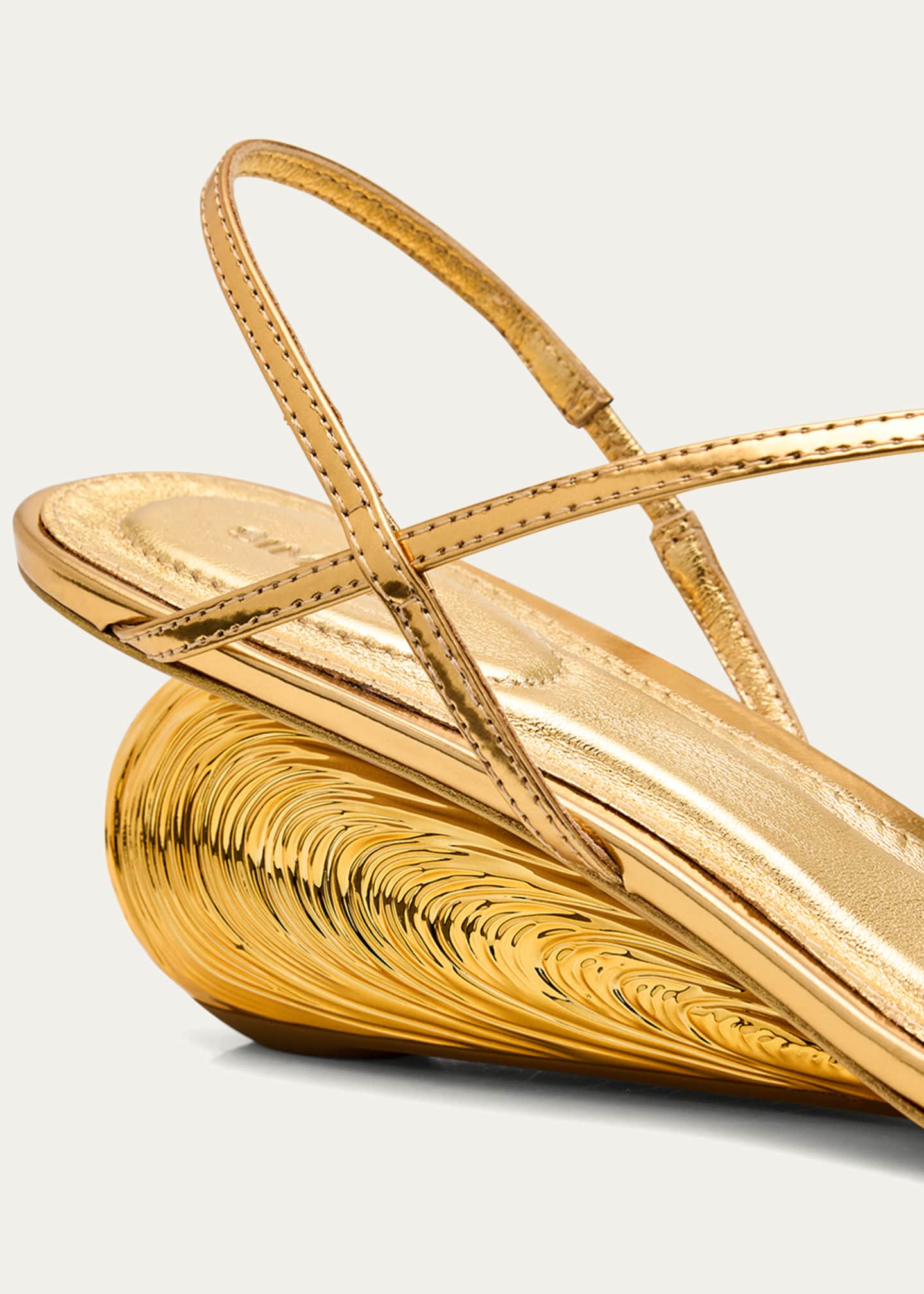 SIMKHAI Bridget Metallic Wedge Strappy Sandals - Bergdorf Goodman