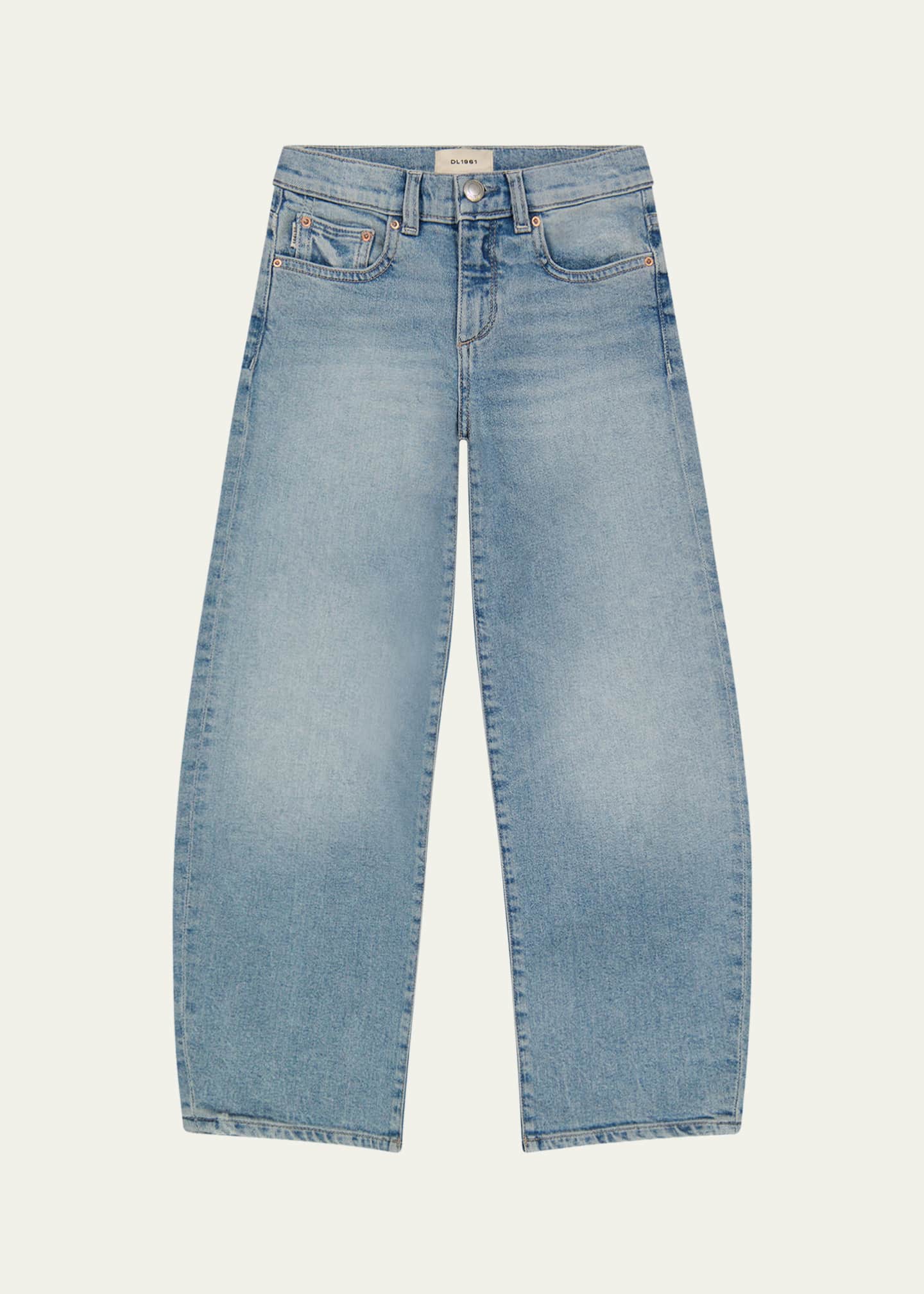 DL1961 Girl's Lilia Barrel Jeans, Size 7-16 - Bergdorf Goodman