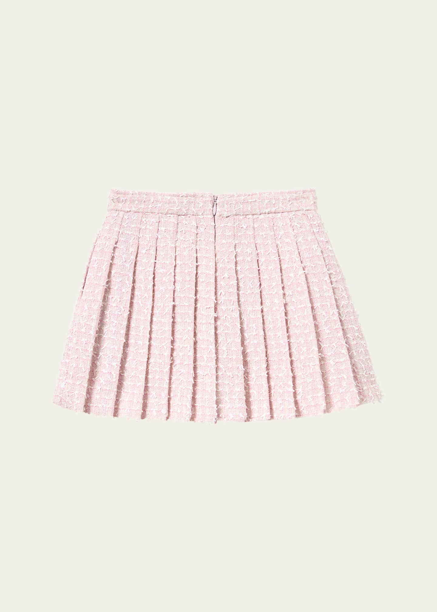 Self-Portrait Girl's Bow Boucle Mini Skirt - Bergdorf Goodman