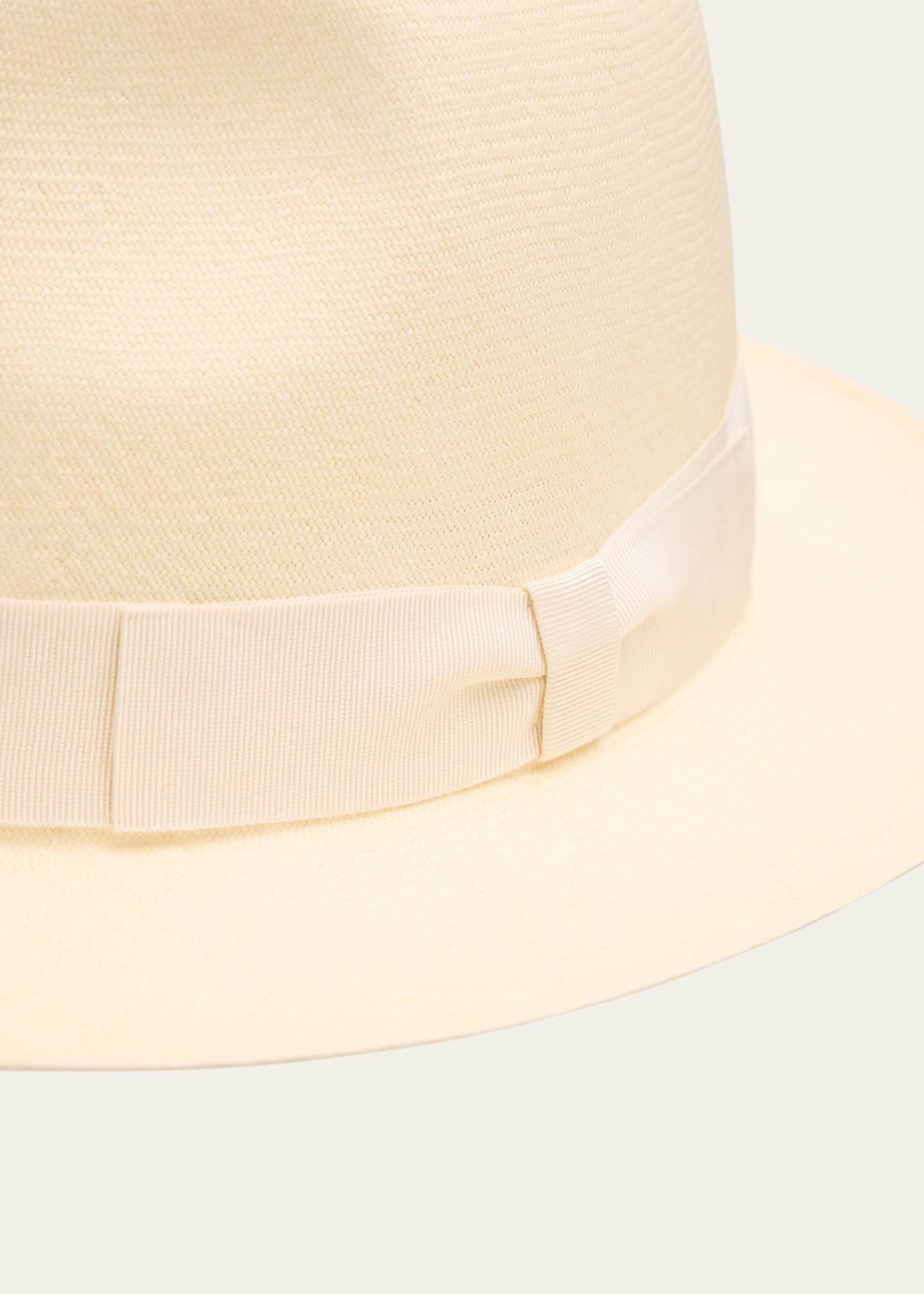 Loro Piana Men's Sergio Straw Fedora Hat - Bergdorf Goodman