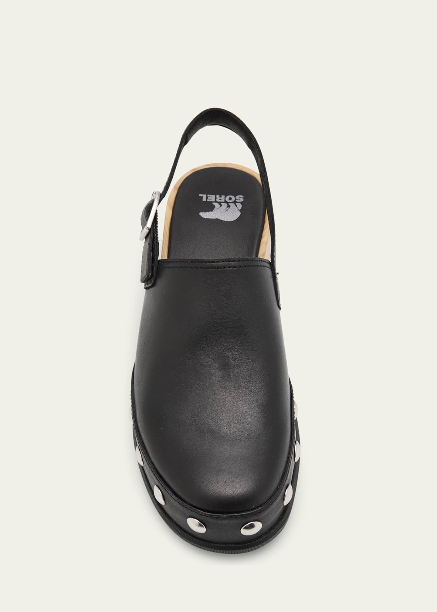 Sorel Roman Leather Slingback Platform Clogs - Bergdorf Goodman