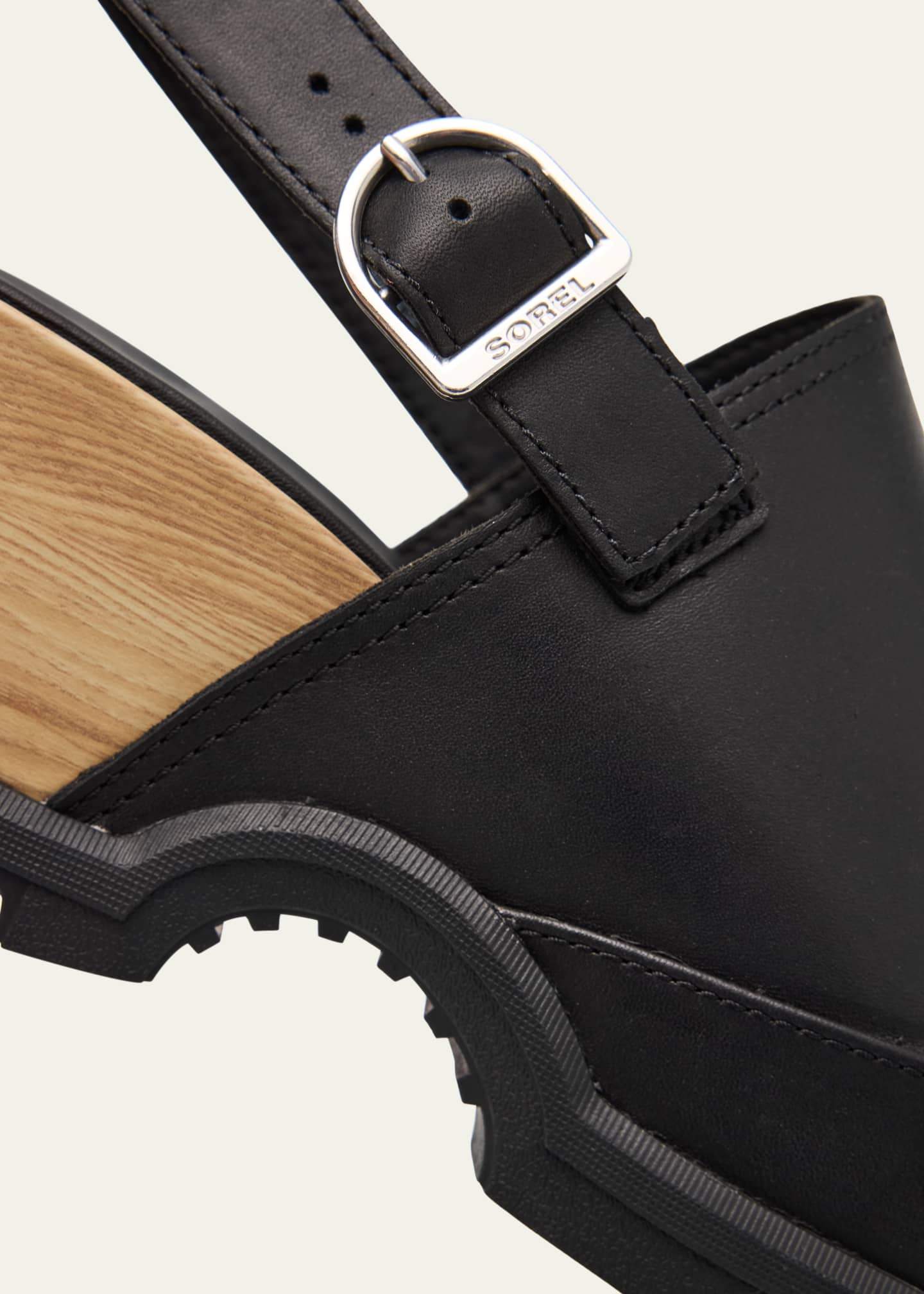 Sorel Roman Leather Slingback Platform Clogs - Bergdorf Goodman