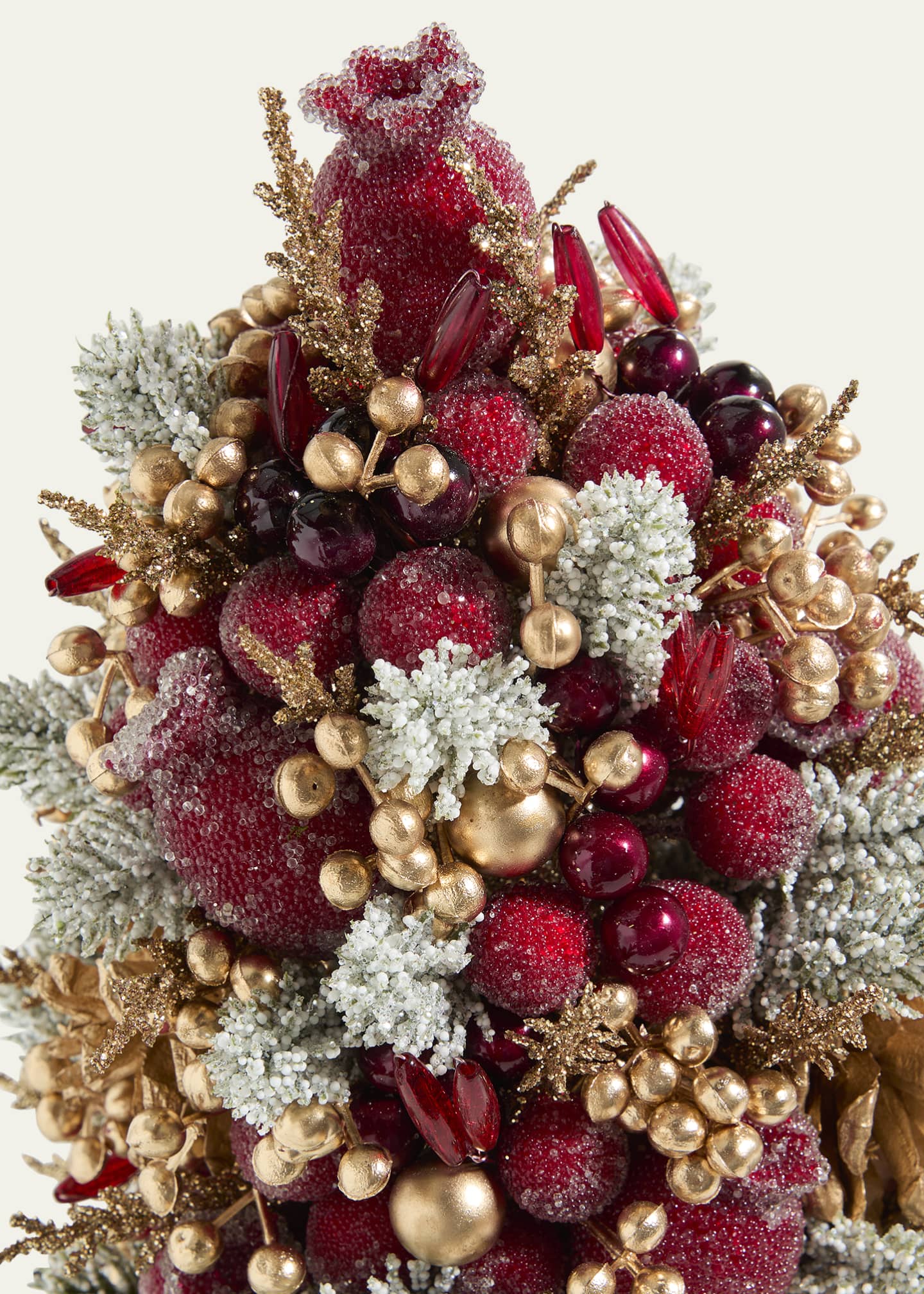 Salzburg Creations 12" Glittering Garnet Tree Tabletop Decoration ...