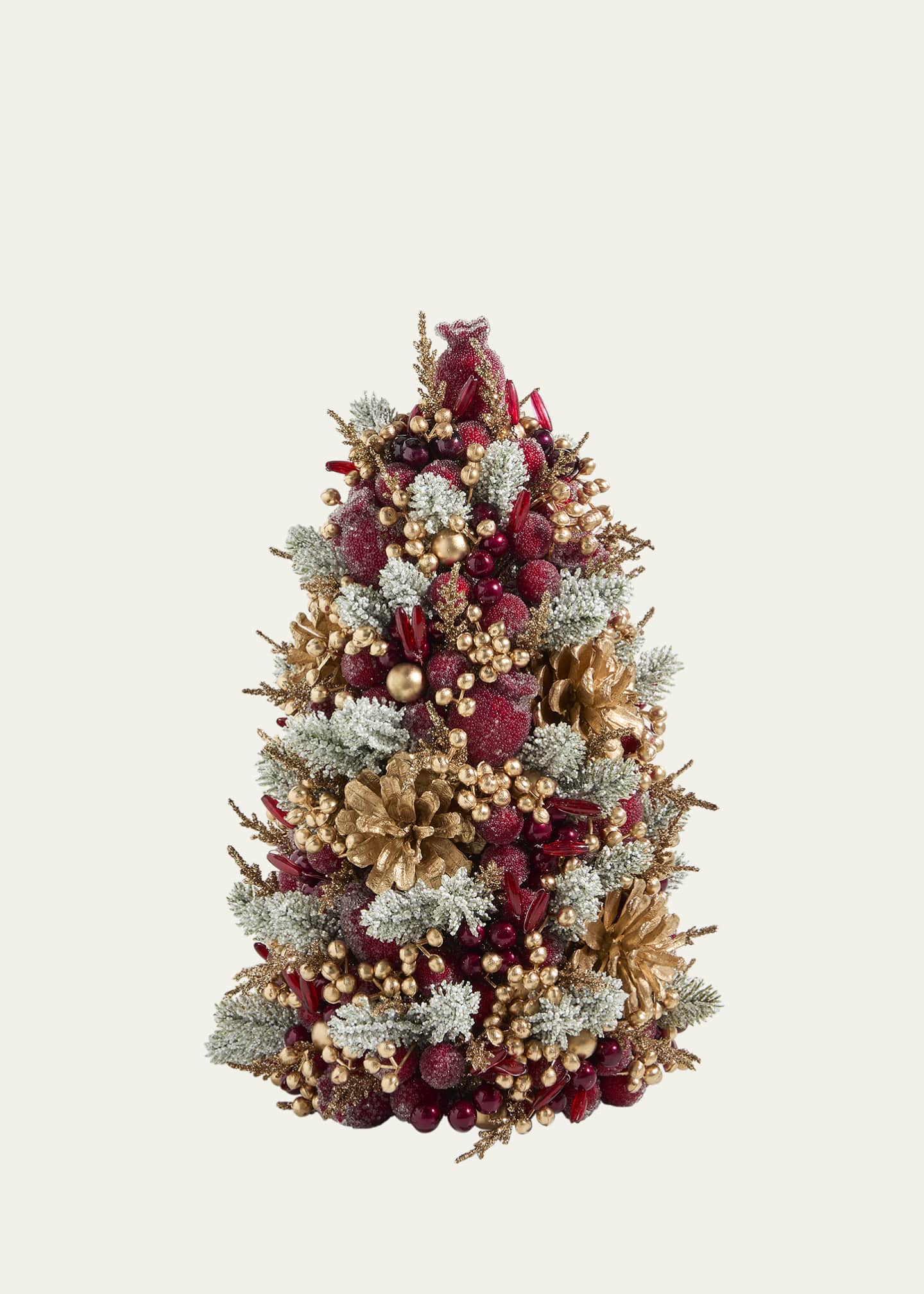 Salzburg Creations 12" Glittering Garnet Tree Tabletop Decoration ...