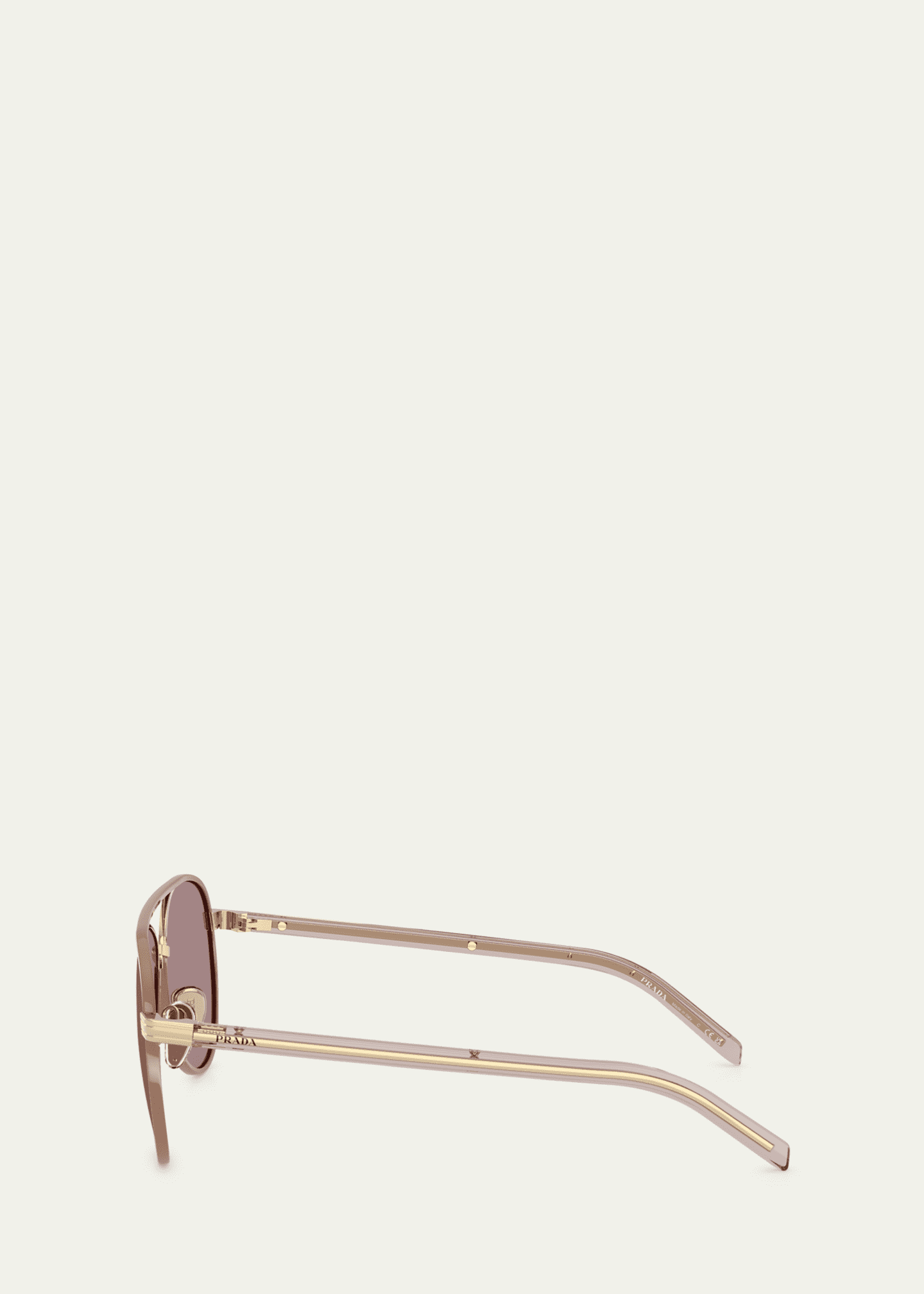 Prada 0PR B57S Steel Aviator Sunglasses - Bergdorf Goodman