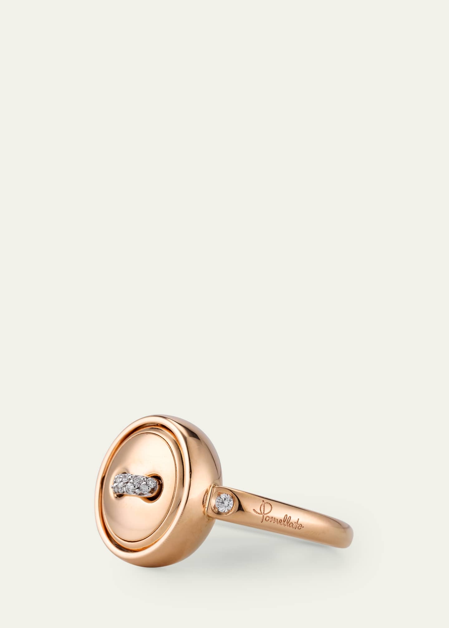 Pomellato Pom Pom Dot 18K Rose Gold Diamond and Turquoise Flip Ring - Bergdorf Goodman