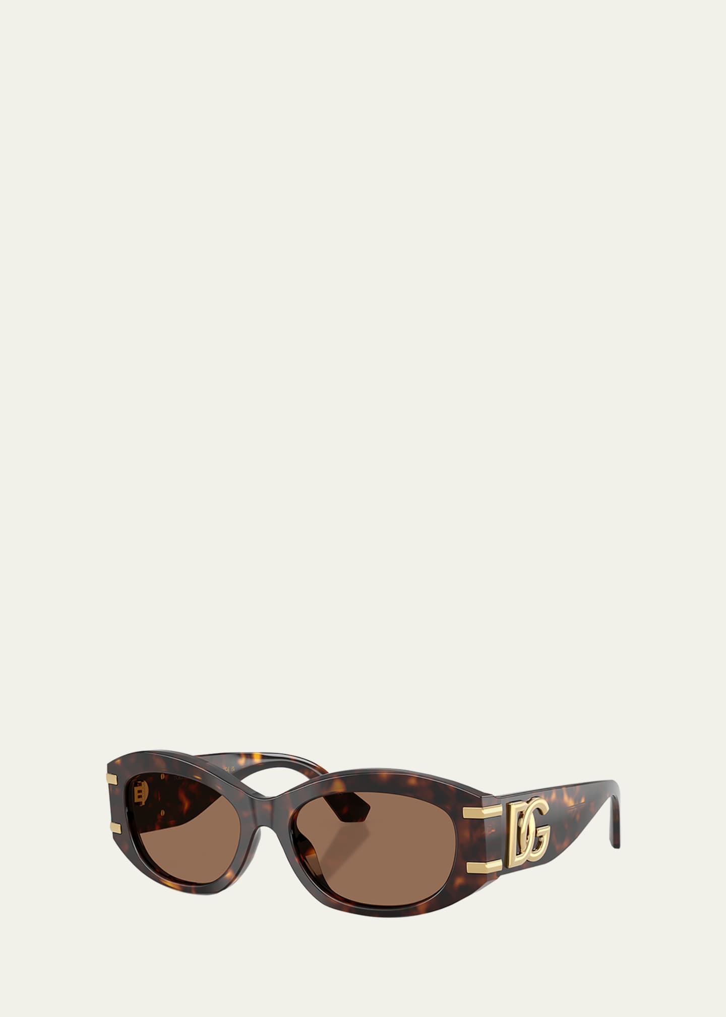 Dolce&Gabbana DG4502 Oval Acetate Sunglasses - Bergdorf Goodman