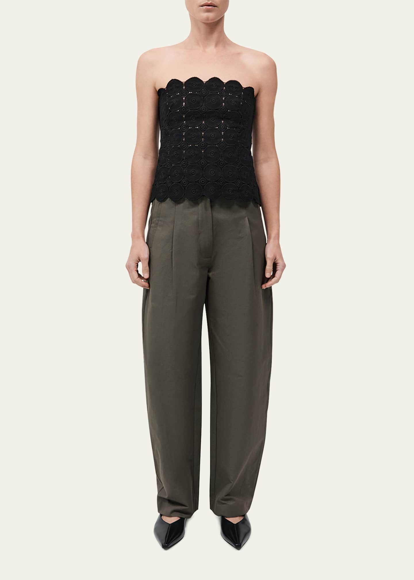 St. Agni Strapless Doily Top - Bergdorf Goodman