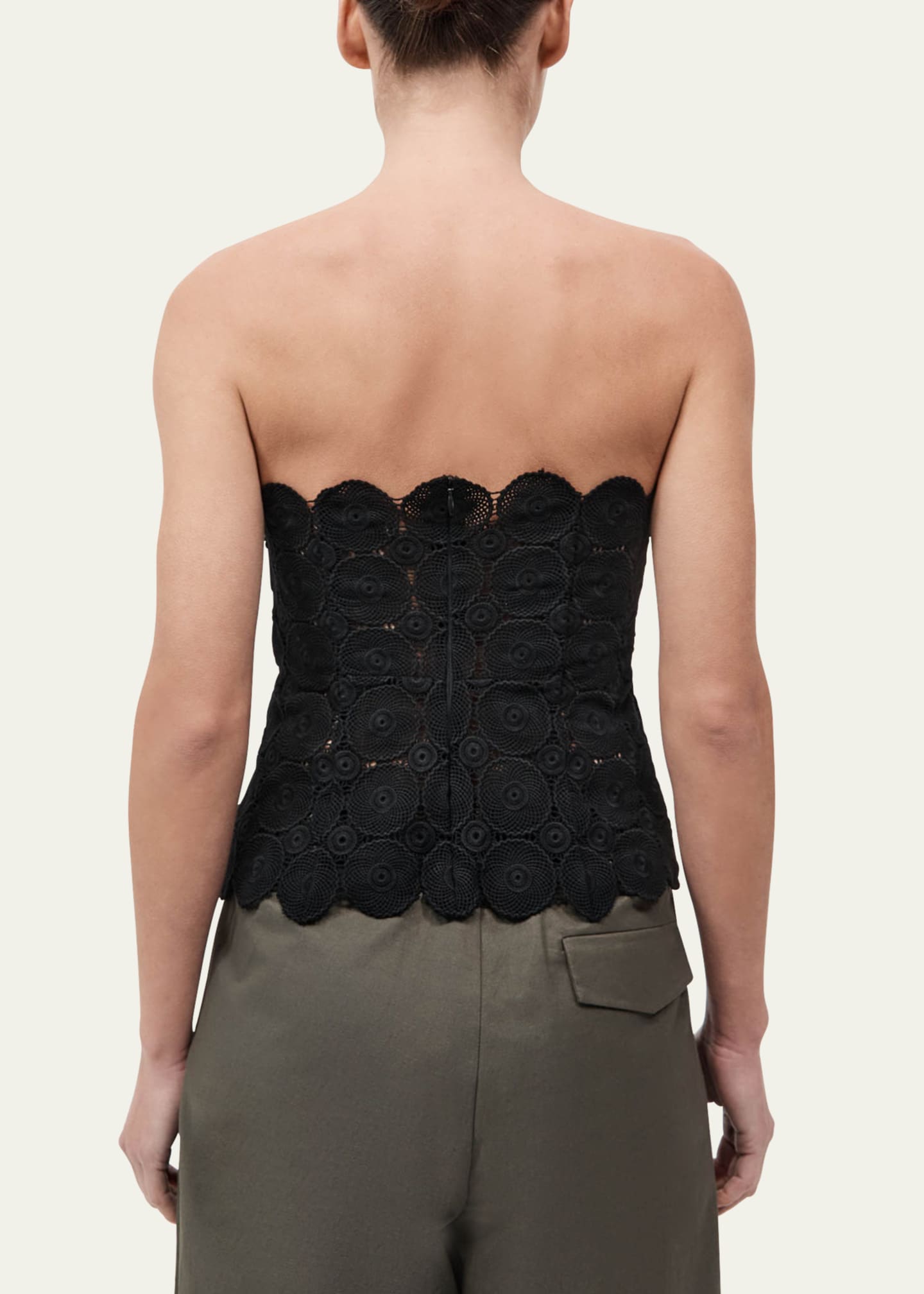 St. Agni Strapless Doily Top - Bergdorf Goodman