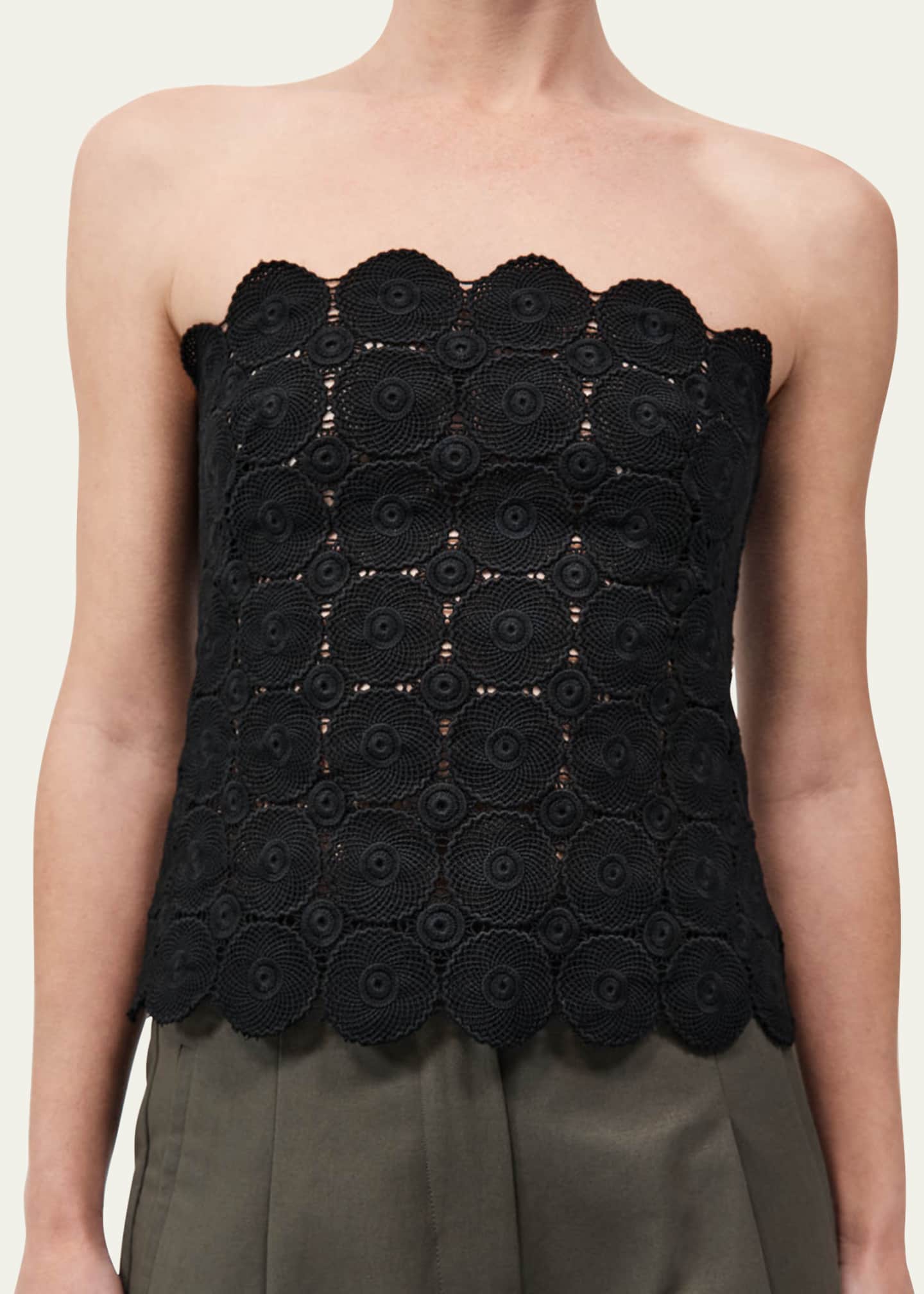 St. Agni Strapless Doily Top - Bergdorf Goodman