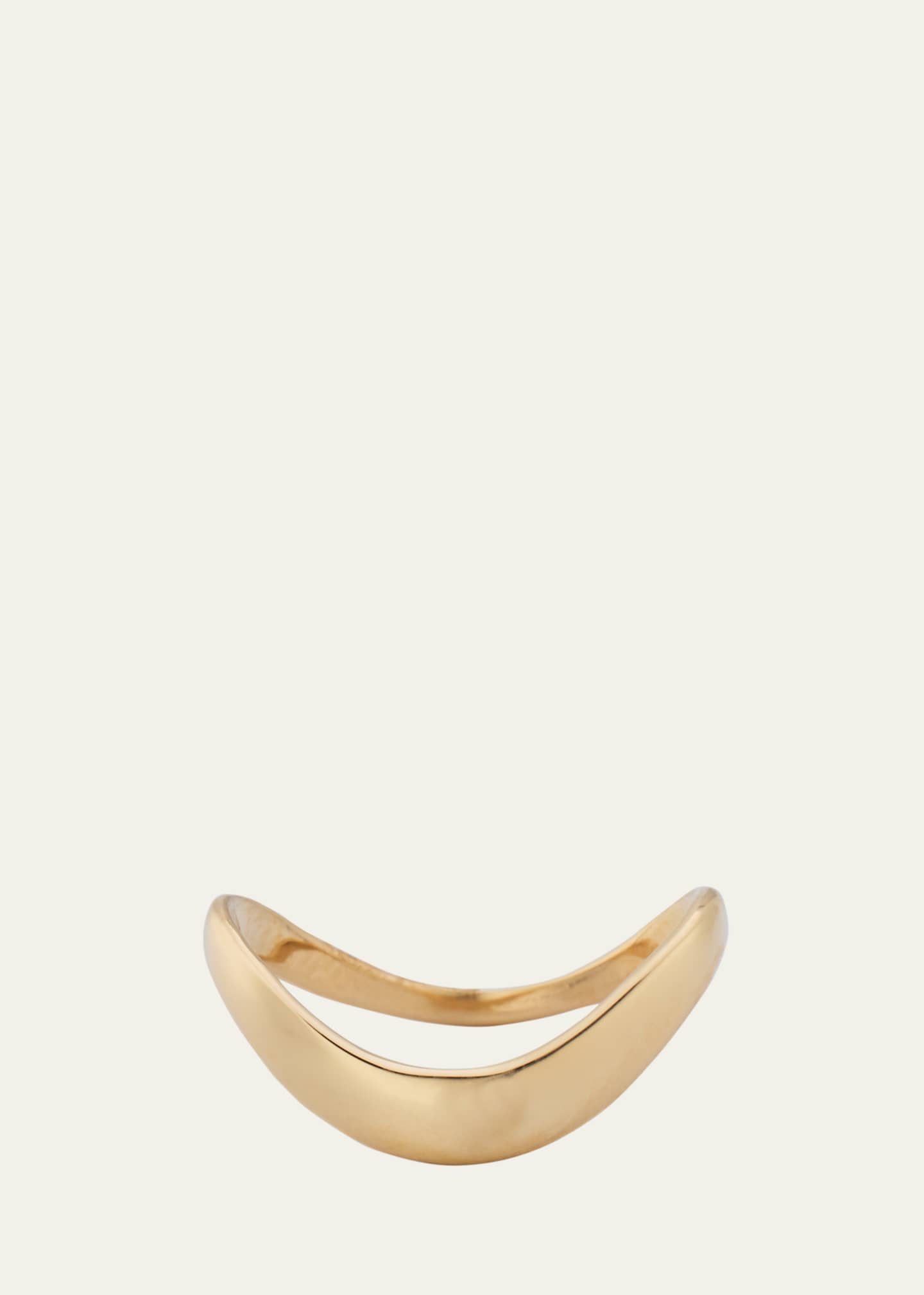 Lana 14K Gold Skinny Curved Bubble Ring - Bergdorf Goodman