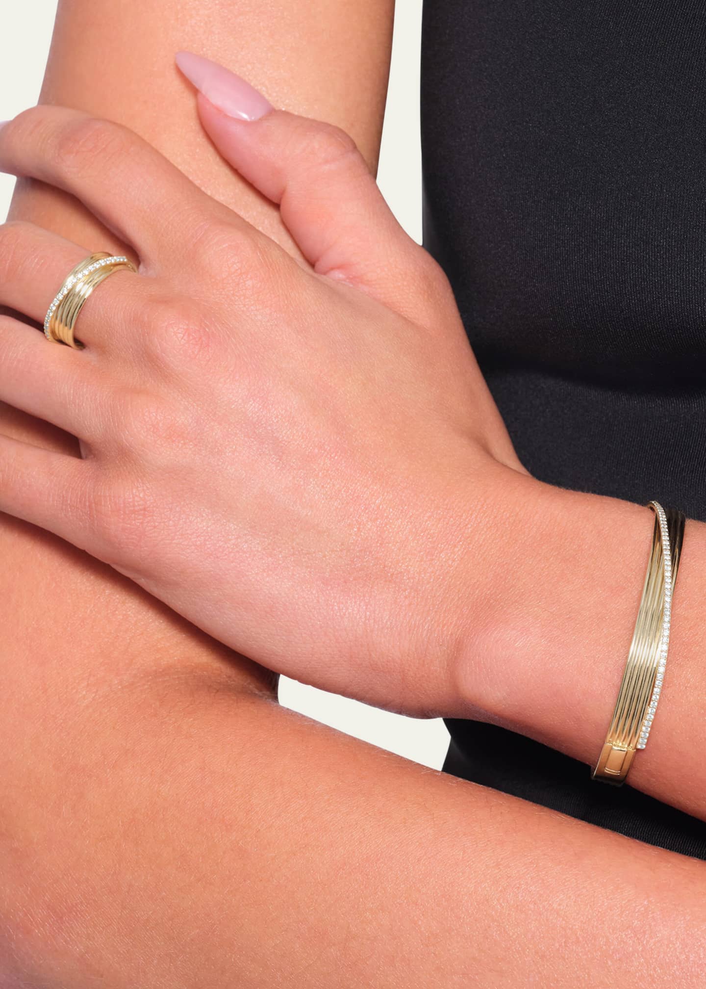 Lana 14K Yellow Gold Flawless LANA Planet Bangle - Bergdorf Goodman