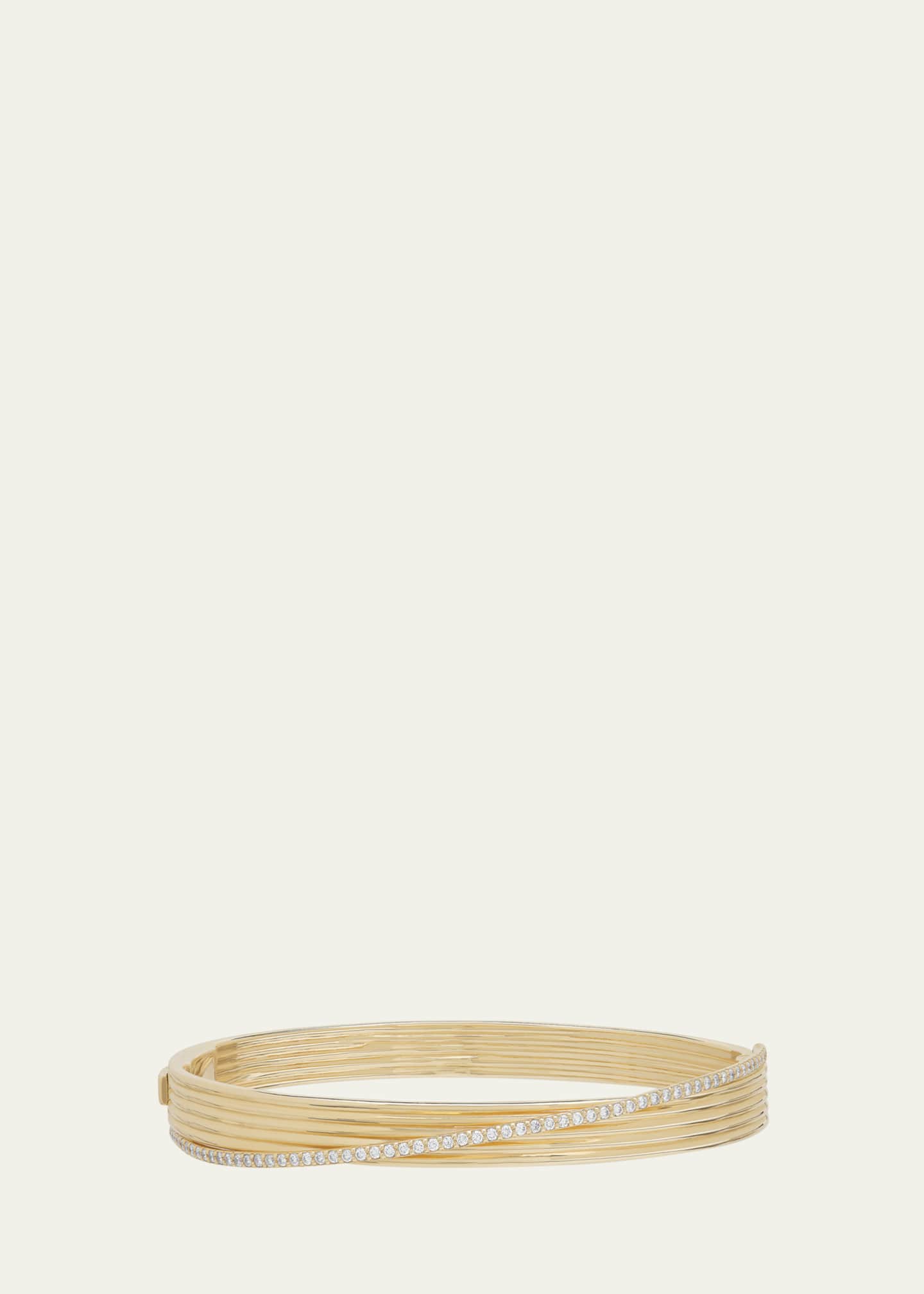 Lana 14K Yellow Gold Flawless LANA Planet Bangle - Bergdorf Goodman